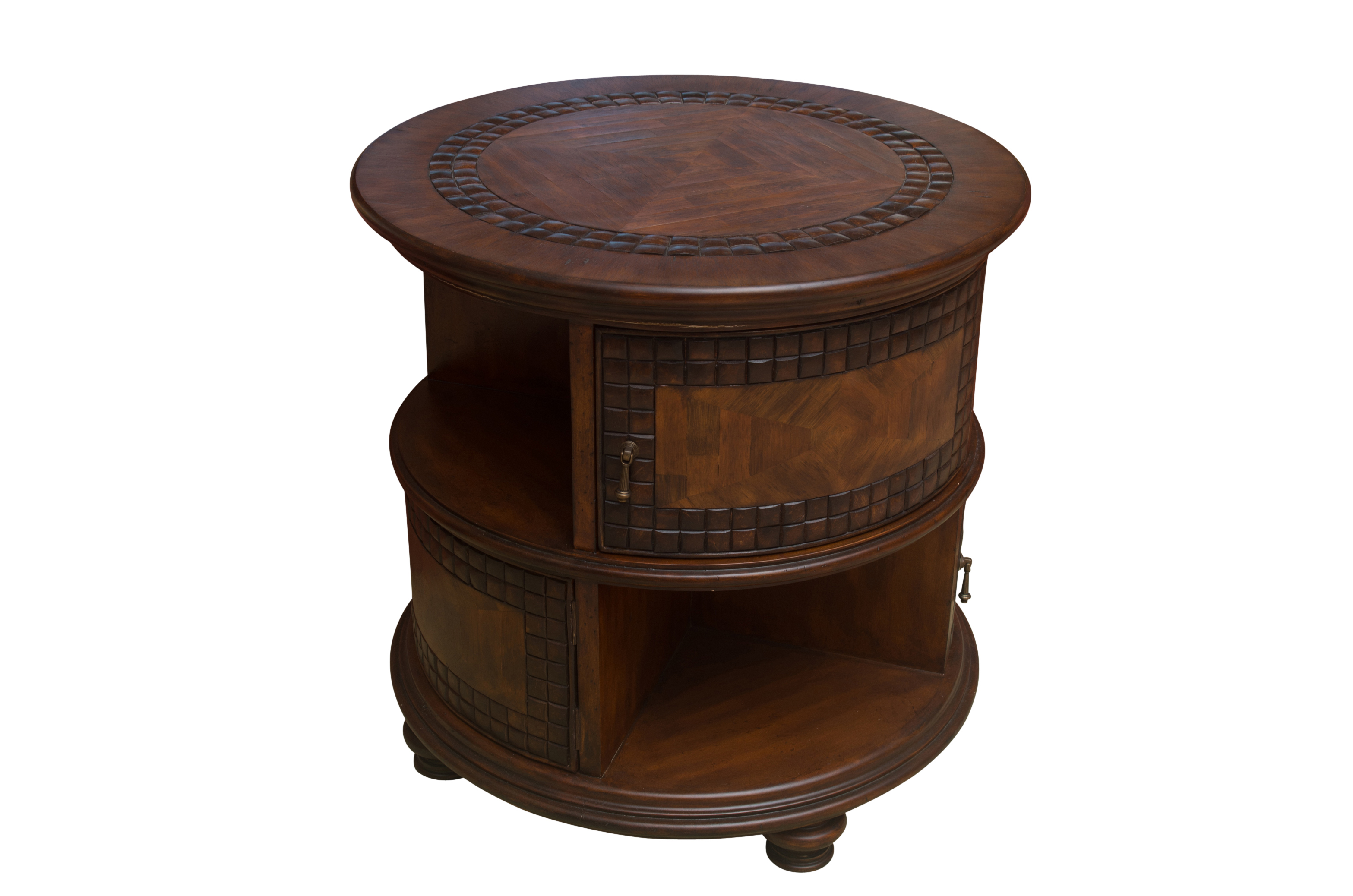 Contemporary Round Library End Table | EBTH