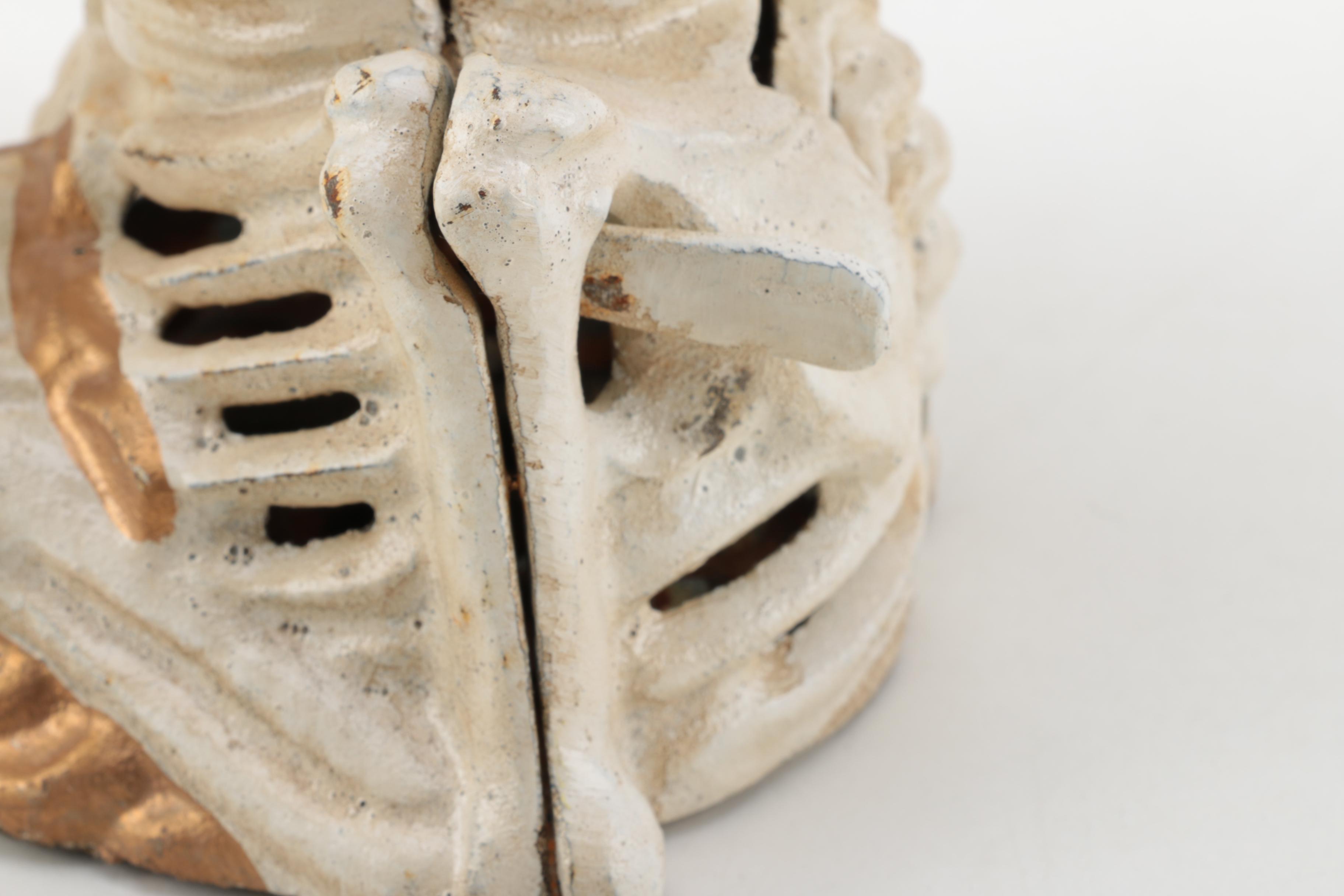 Vintage Cast Iron Mechanical Skeleton Bank | EBTH