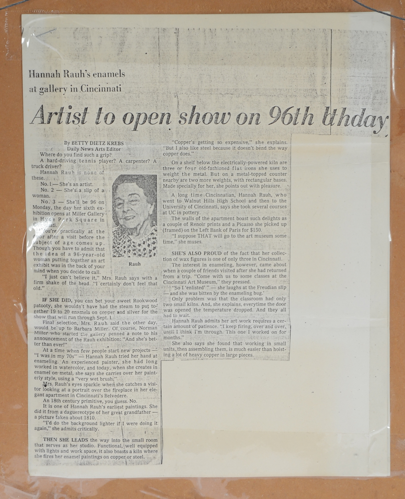 Hannah Rauh Original Abstract Enamel Painting on Copper | EBTH