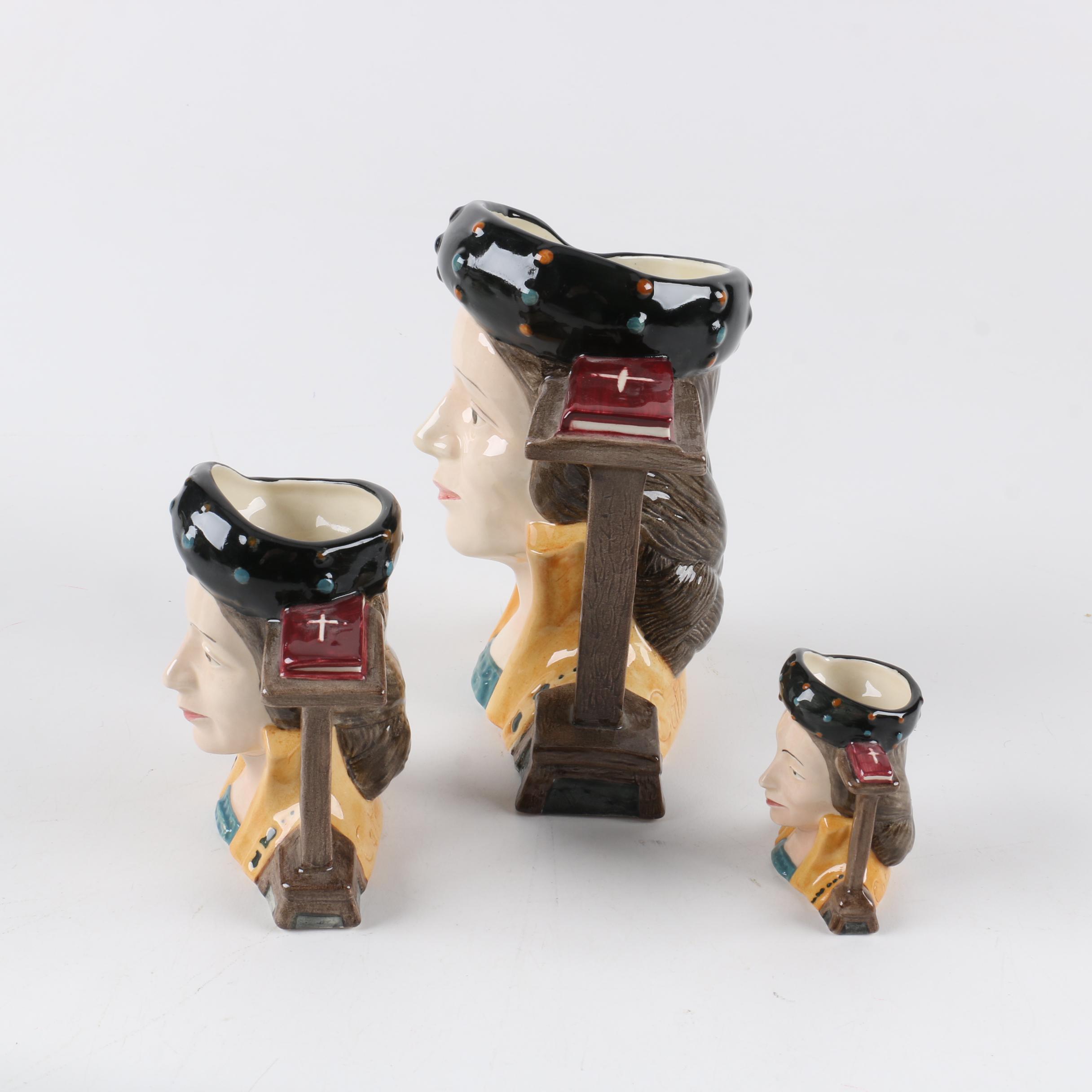 Vintage Royal Doulton "Catherine Parr" Toby Character Jugs 1980 | EBTH