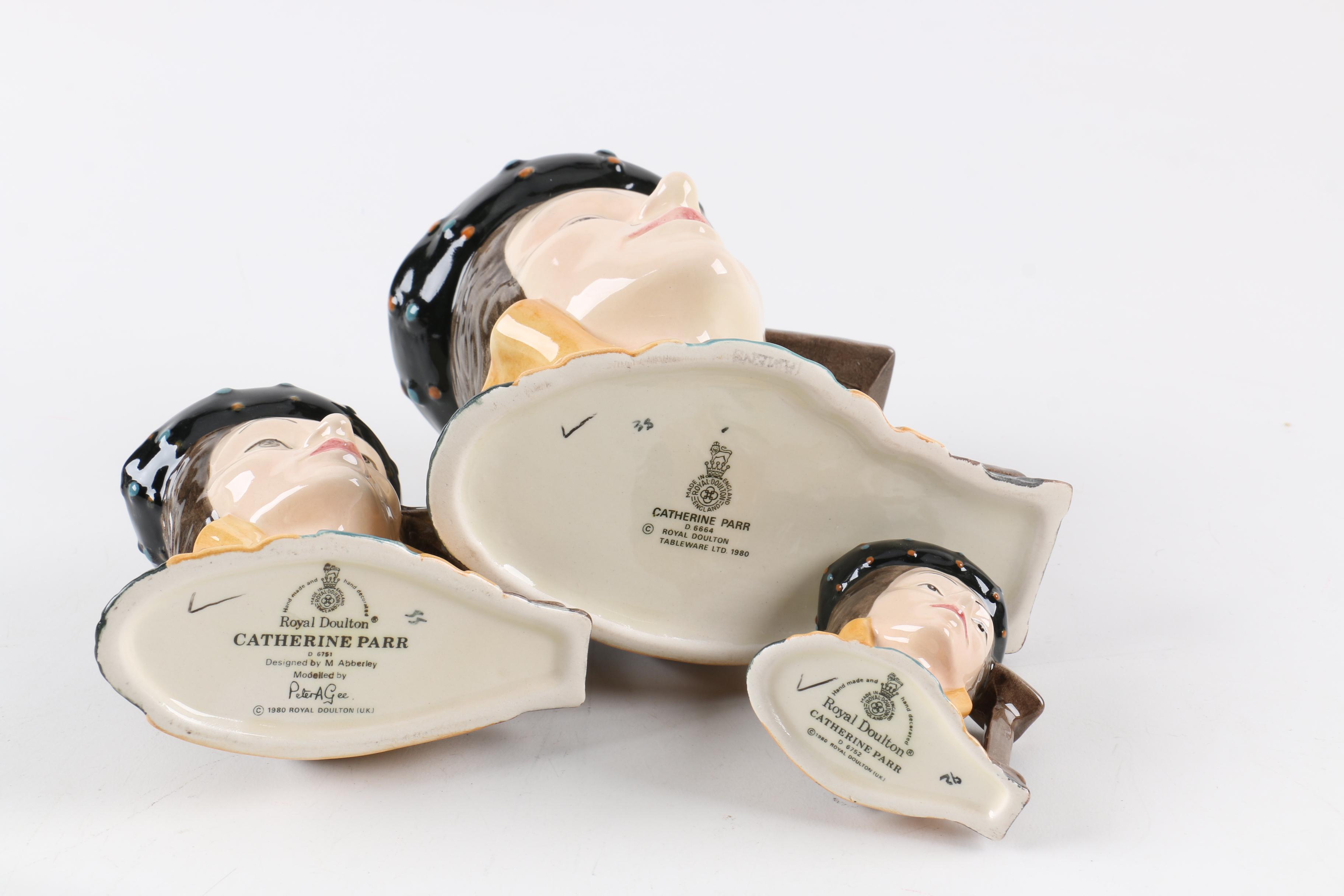 Vintage Royal Doulton "Catherine Parr" Toby Character Jugs 1980 | EBTH