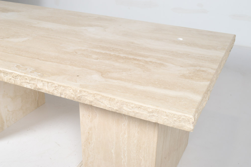 Travertine Executive Desk | EBTH