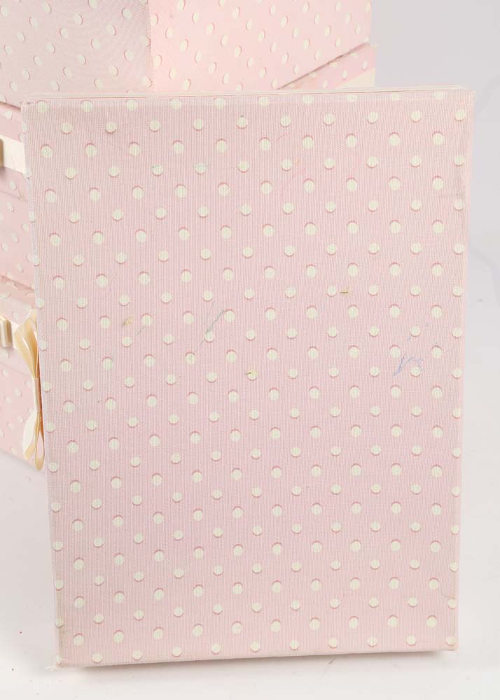 Pink and White Decorative Storage Boxes | EBTH