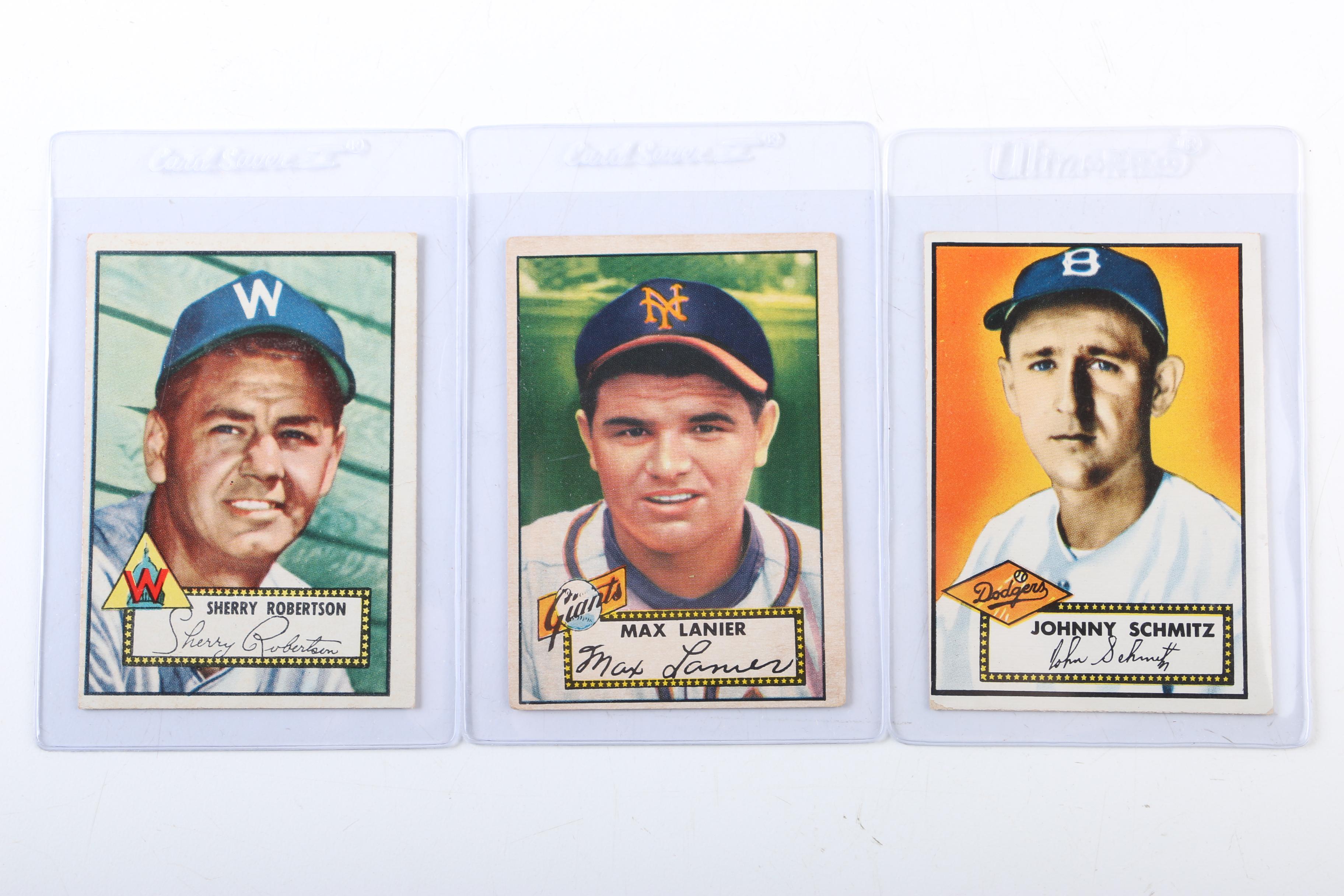 1952 Topps Baseball Cards Including Cass Michaels and Cint Hartung | EBTH