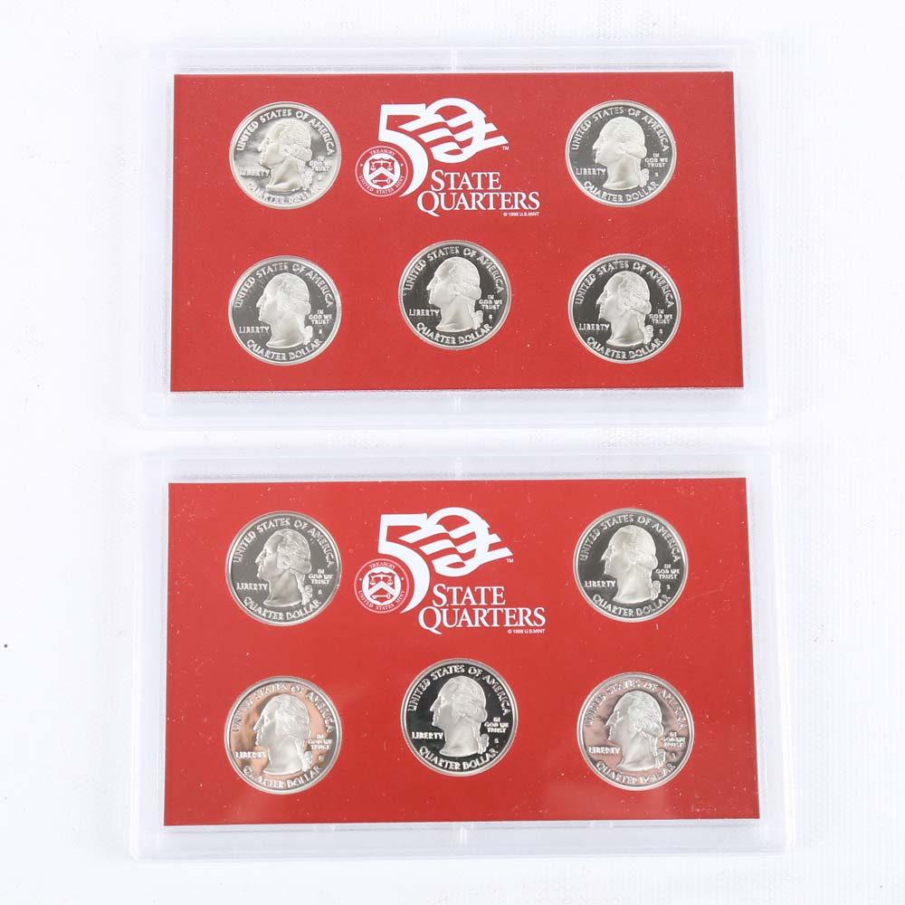 Four United States Mint 50 State Quarters Silver Proof Sets | EBTH