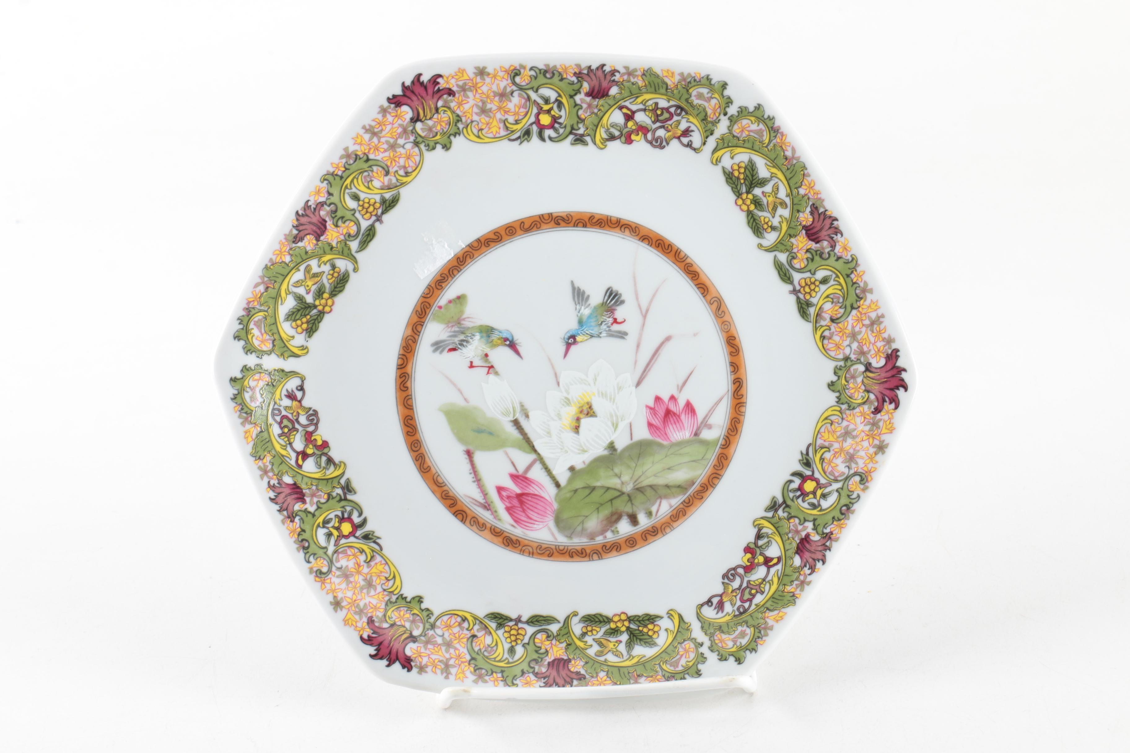 Asian Inspired Porcelain Plates | EBTH