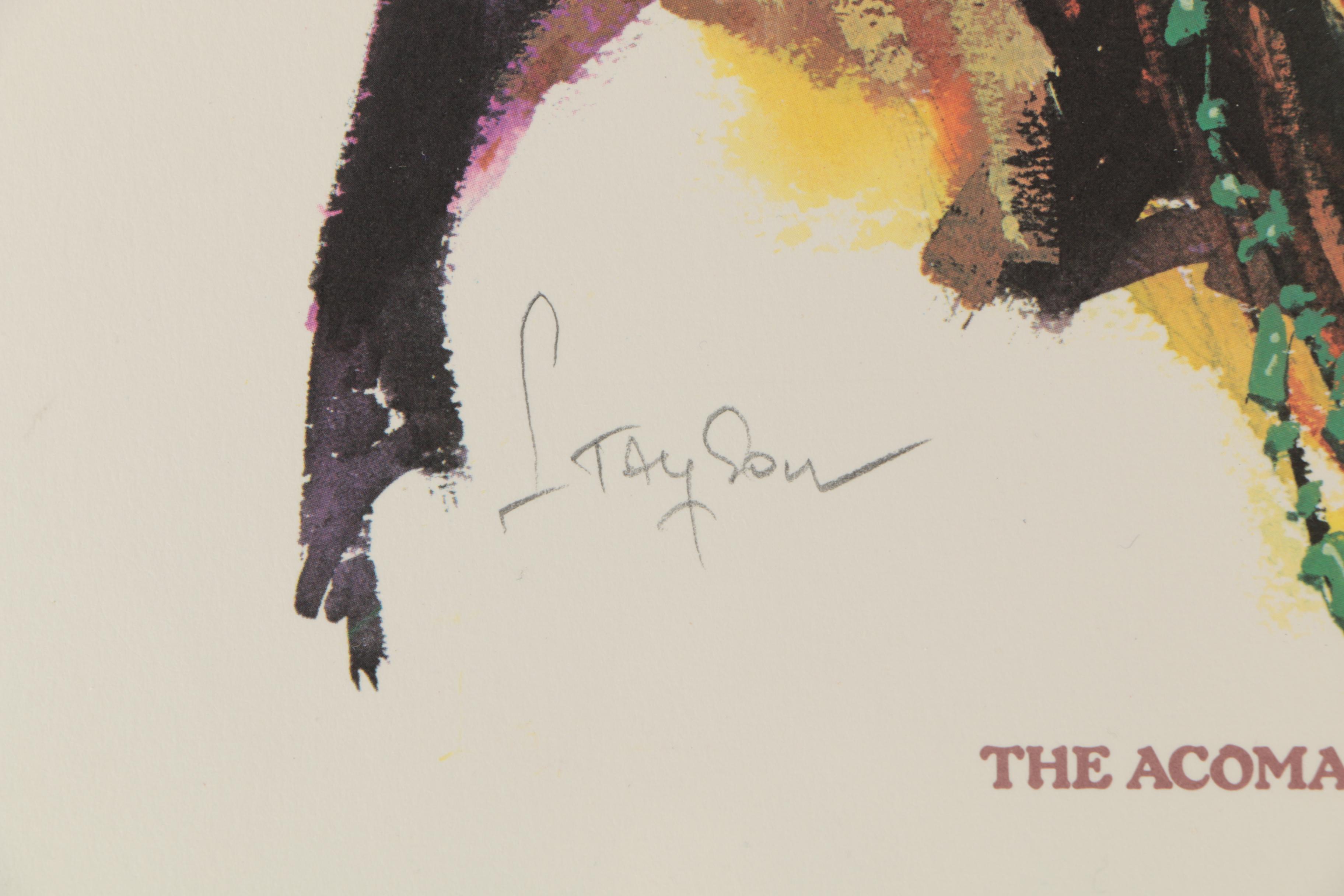 Lyle Tayson Offset Lithographs "Pueblo Art of America's Southwest ...