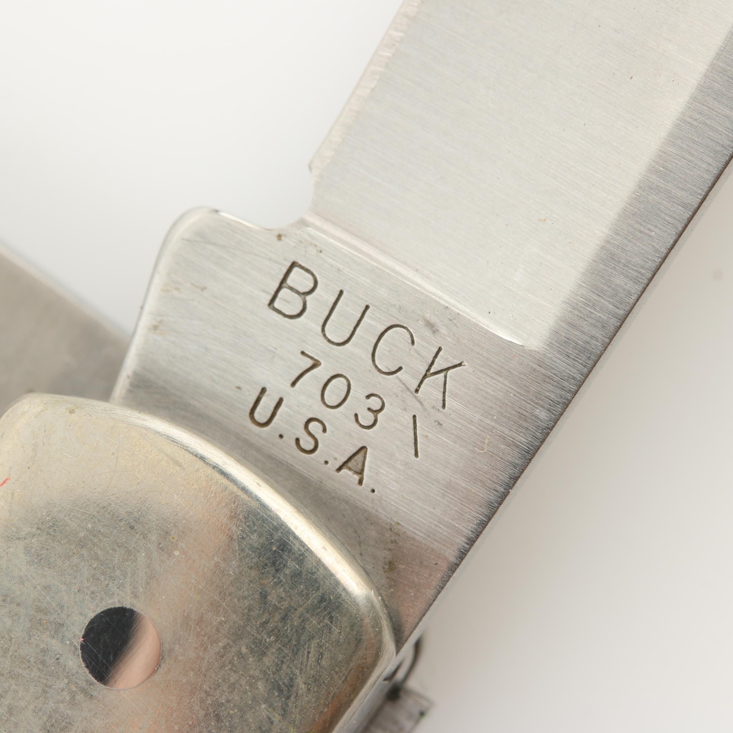 Buck 703 Stockman Three Blade Pocket Knife | EBTH