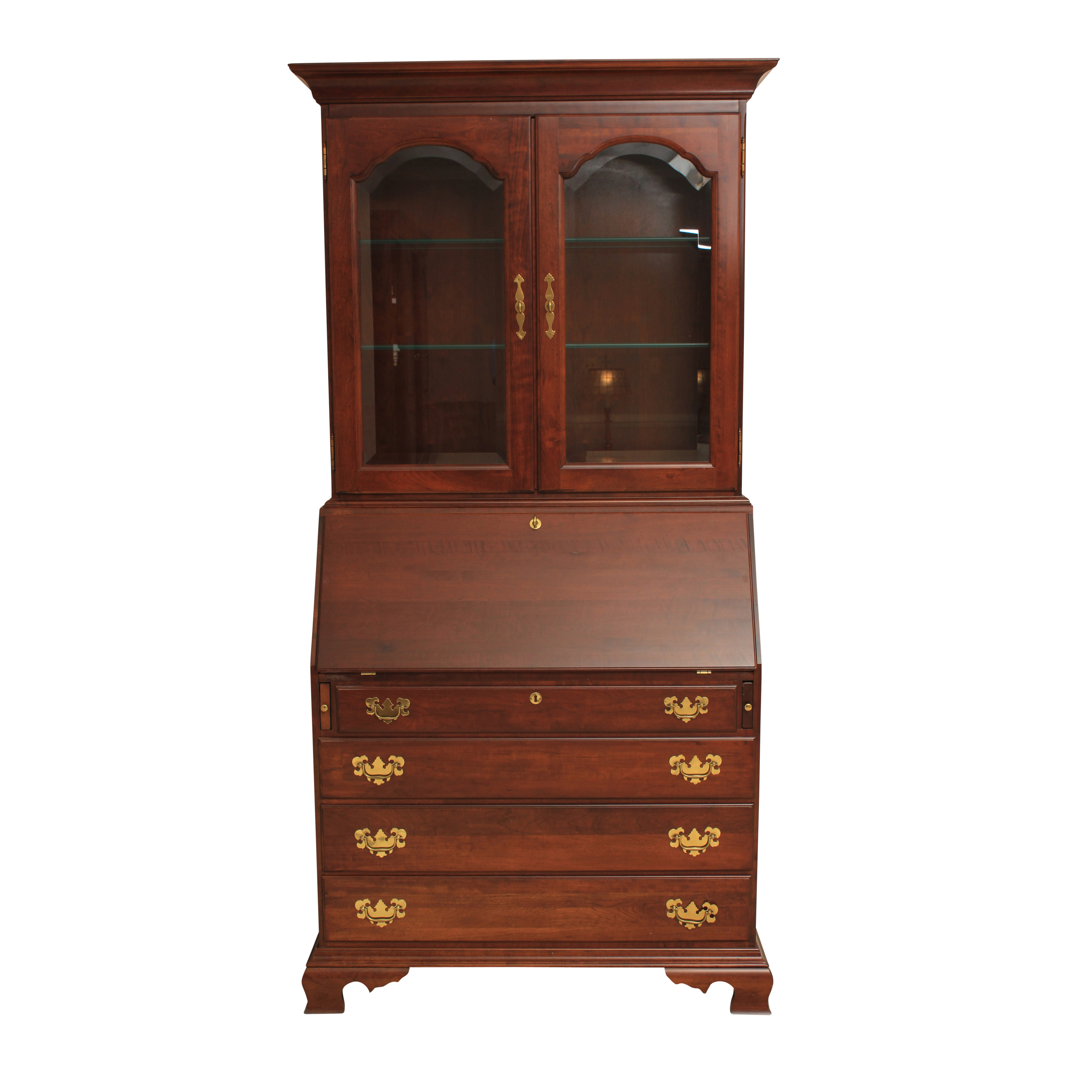 Vintage Federal Style Cherry Secretary Desk by Kincaid | EBTH