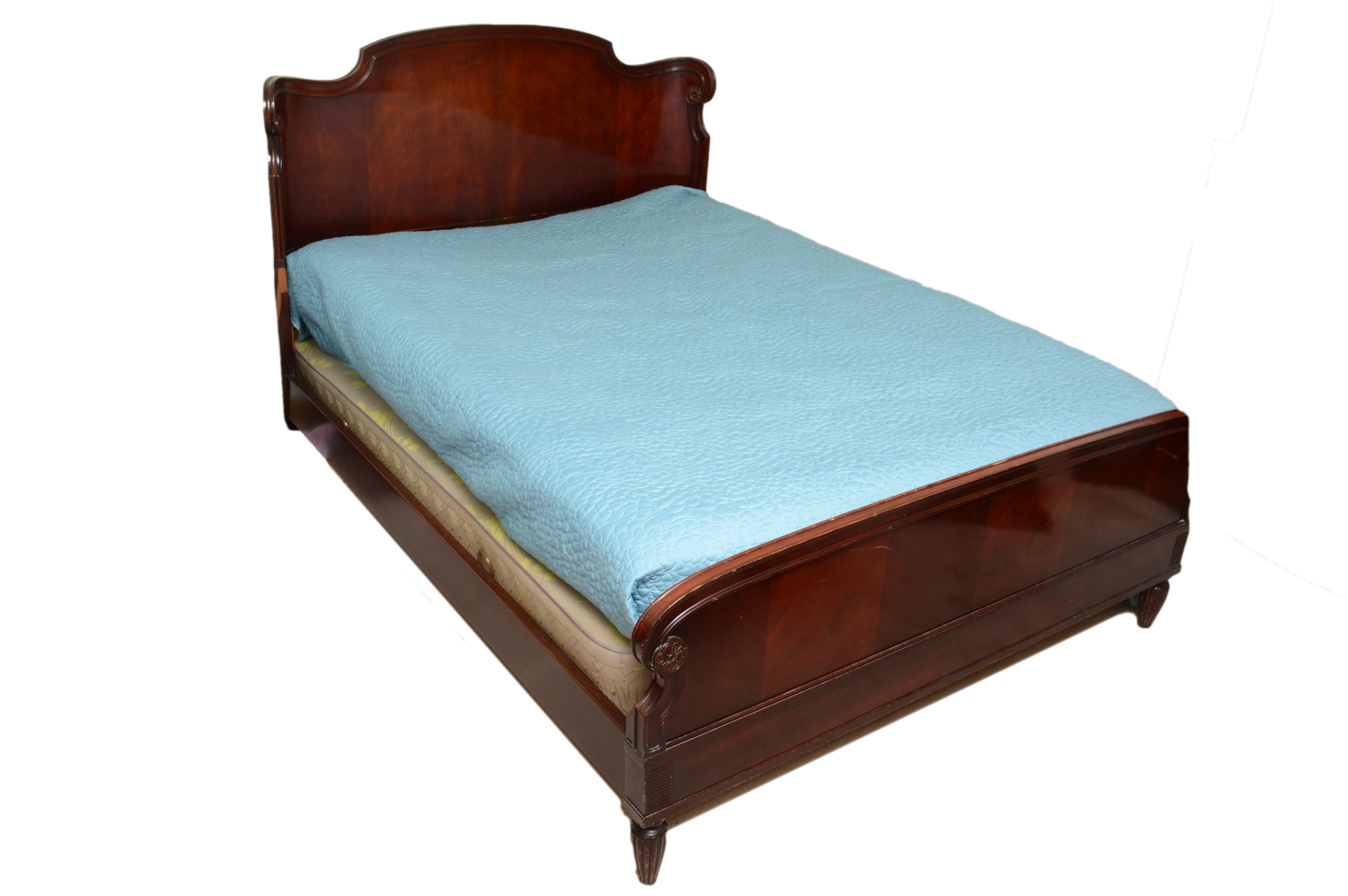 Antique Victorian Mahogany Full Size Bed Frame | EBTH