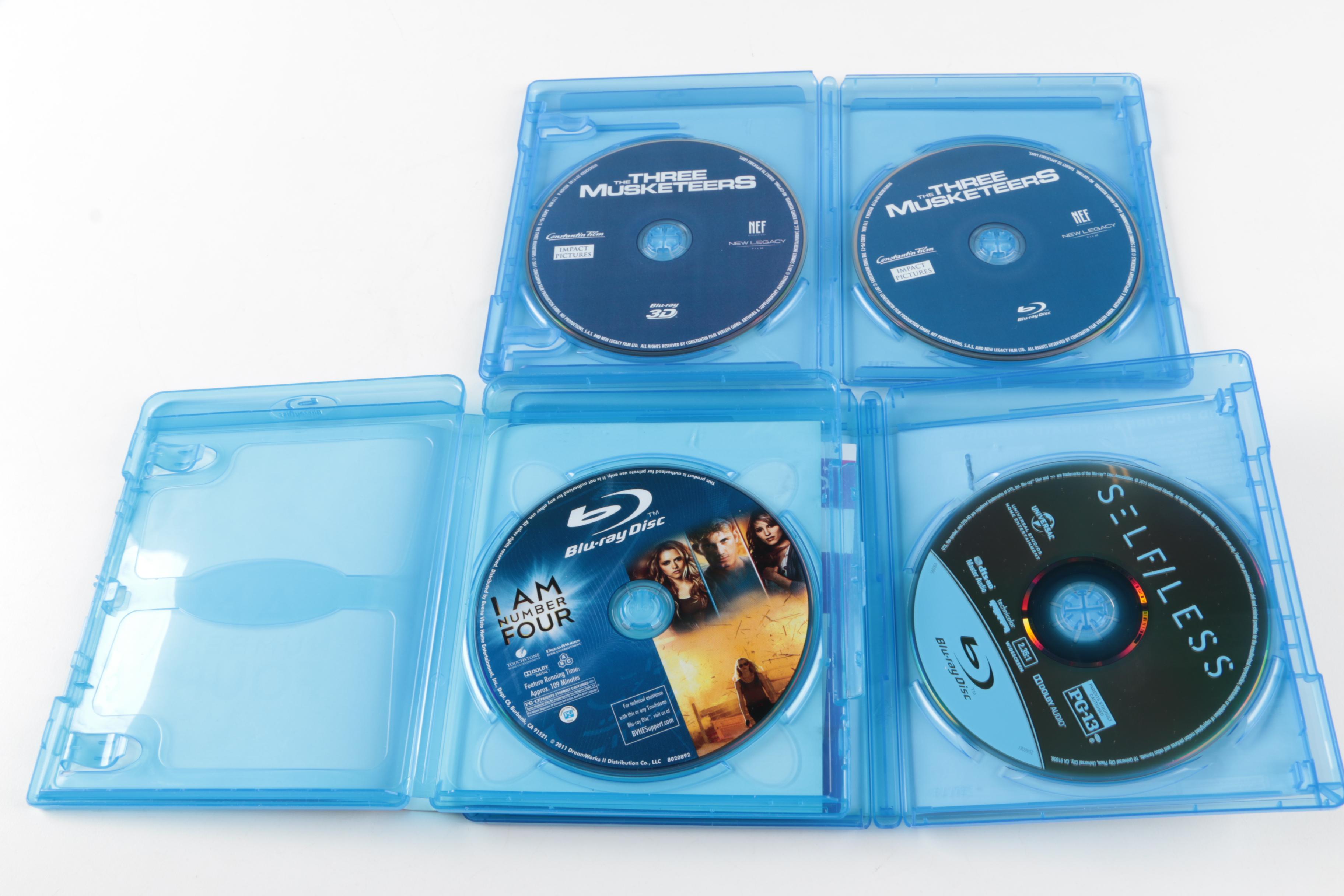 Collection of Action Film Blu-rays Including "Three Musketeers" and ...