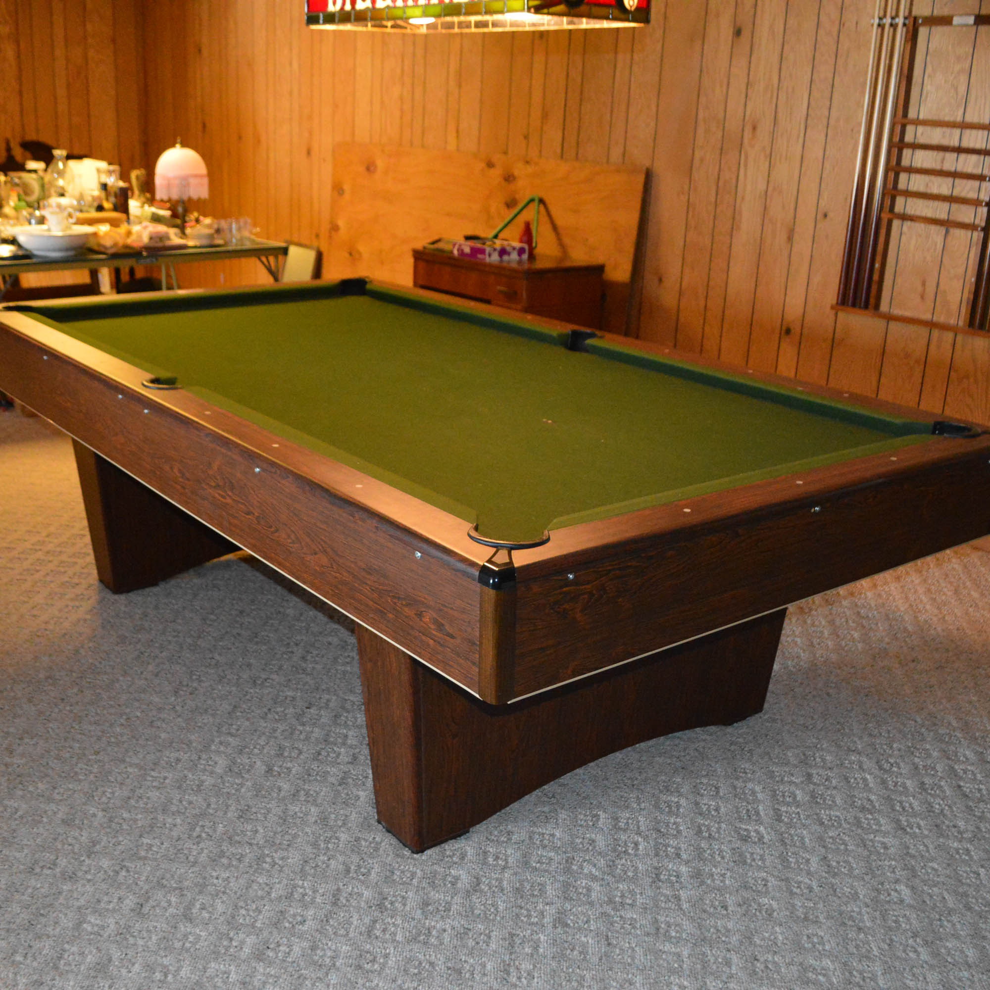 Vintage Steepleton Billiards Table with Accessories | EBTH