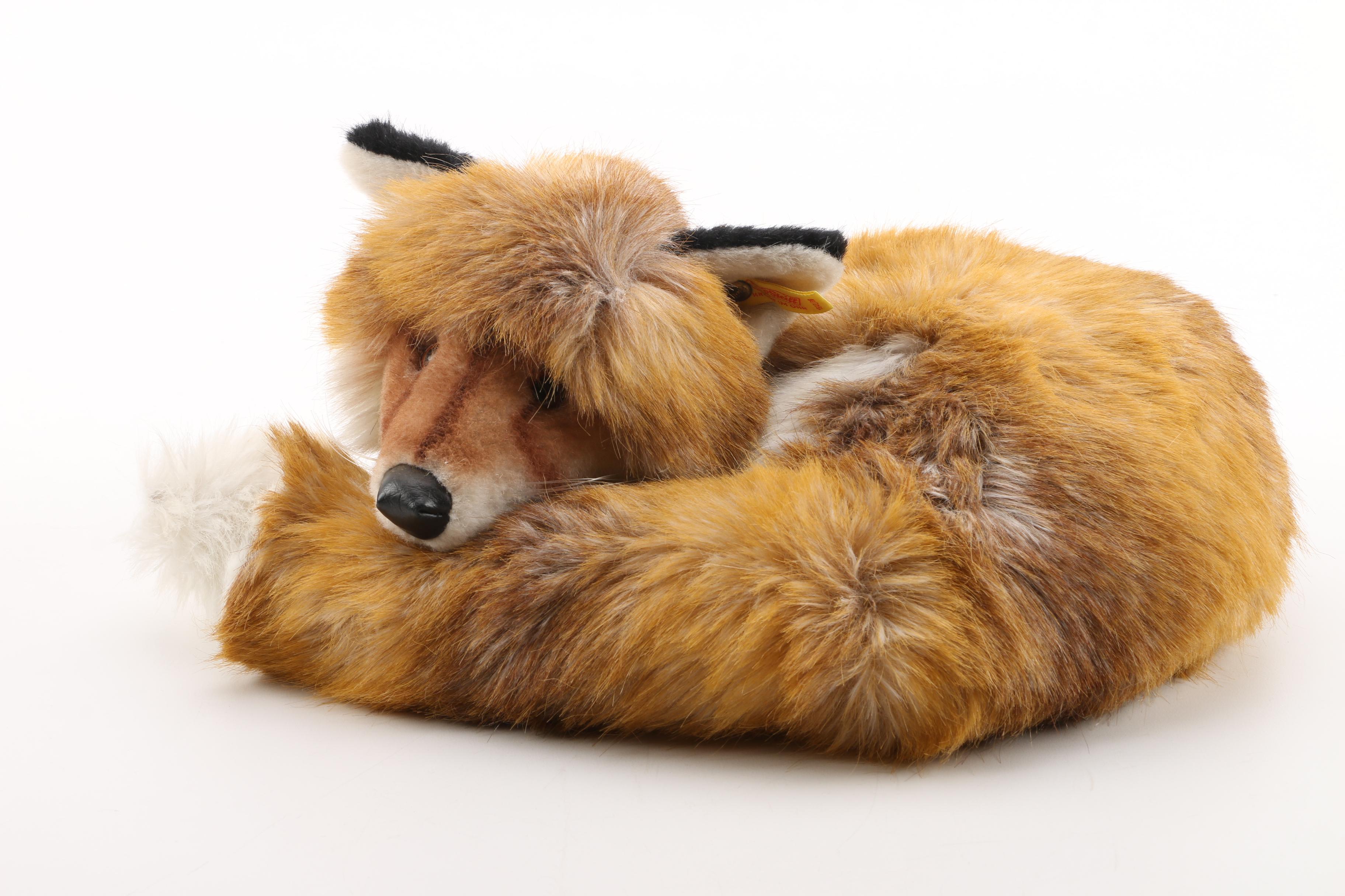 Steiff "Xorry" and "Fuzzy" Plush Foxes | EBTH