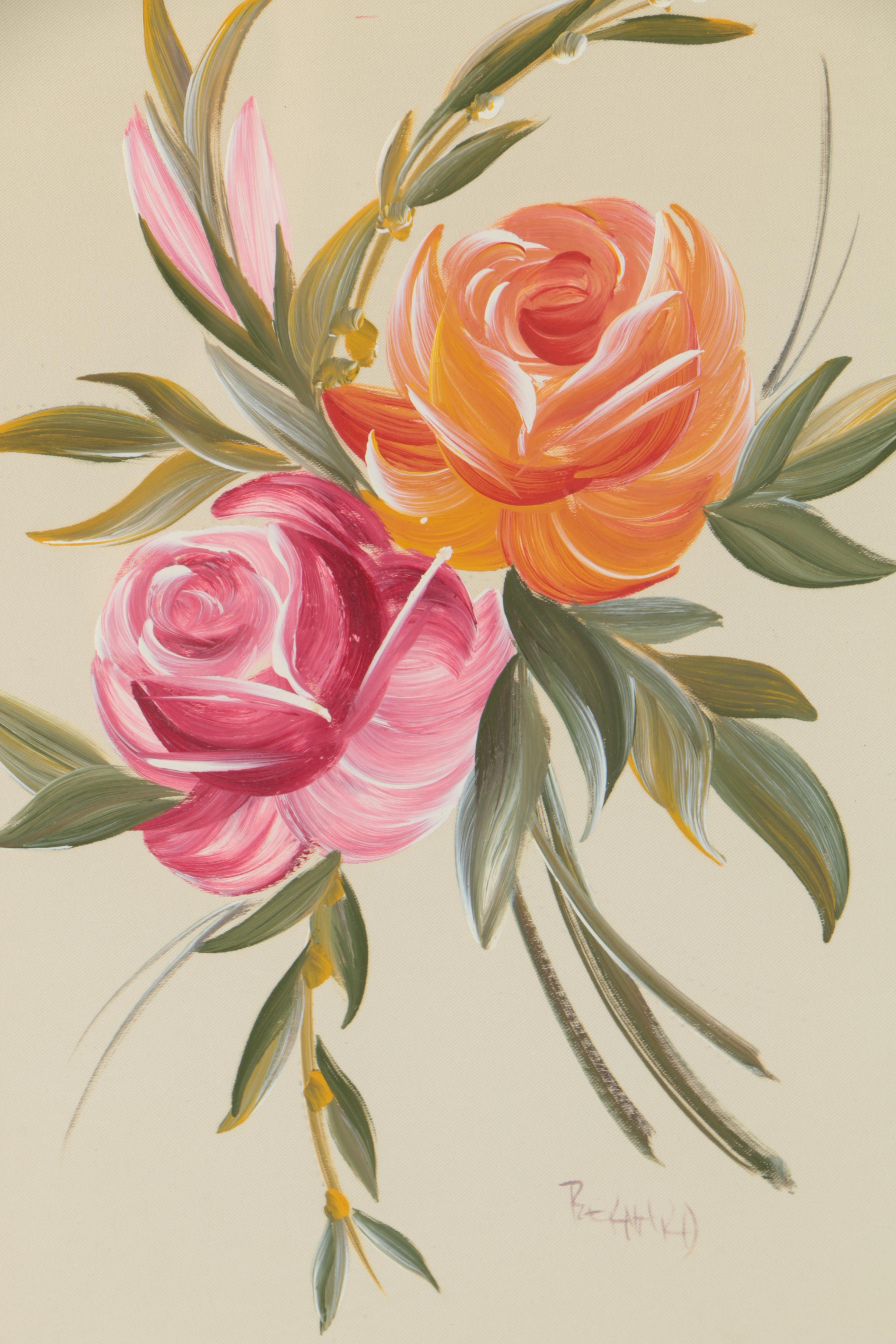 Bernard Oil Paintings on Silk | EBTH