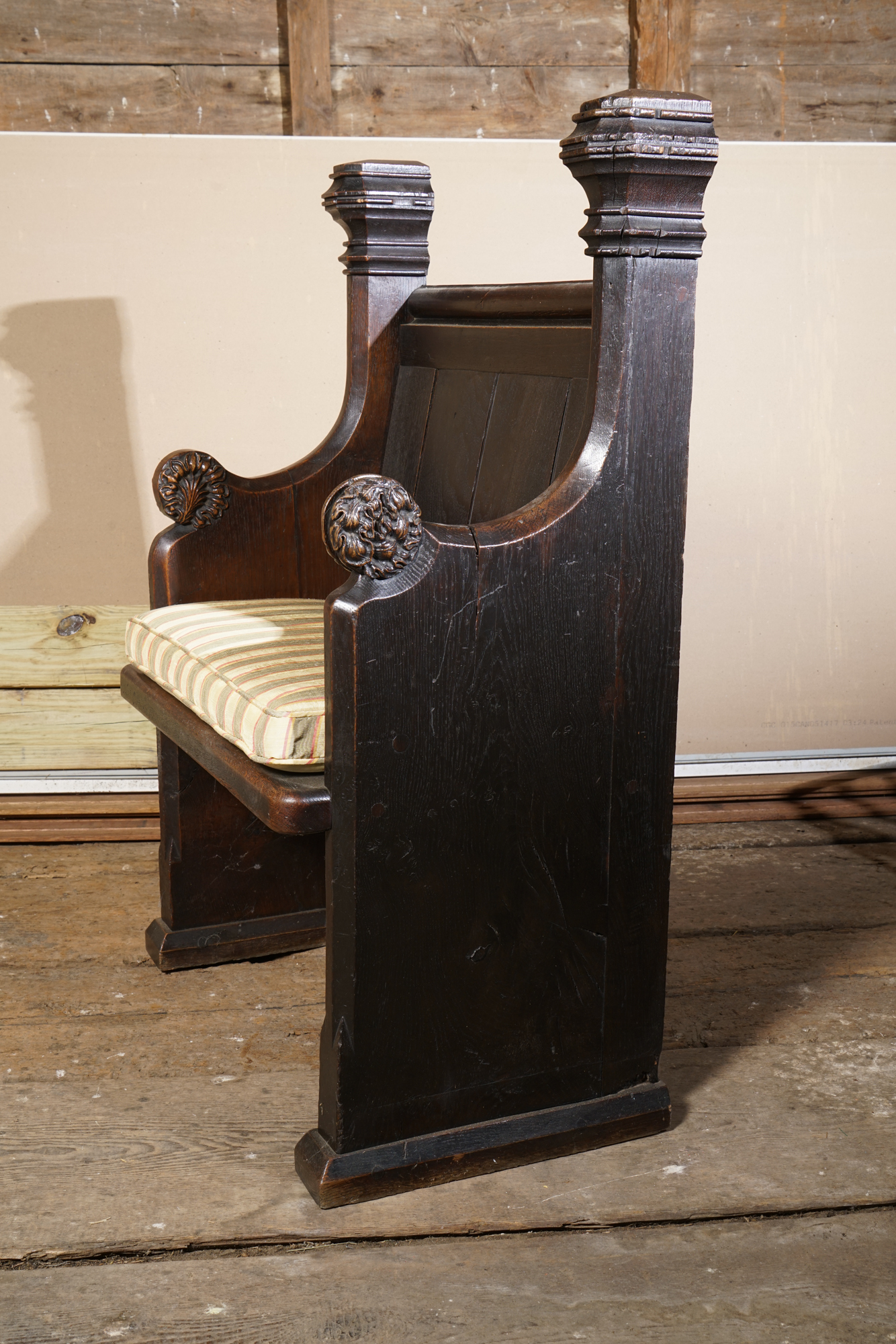 Antique English Gothic Carved Oak Choir Stall | EBTH