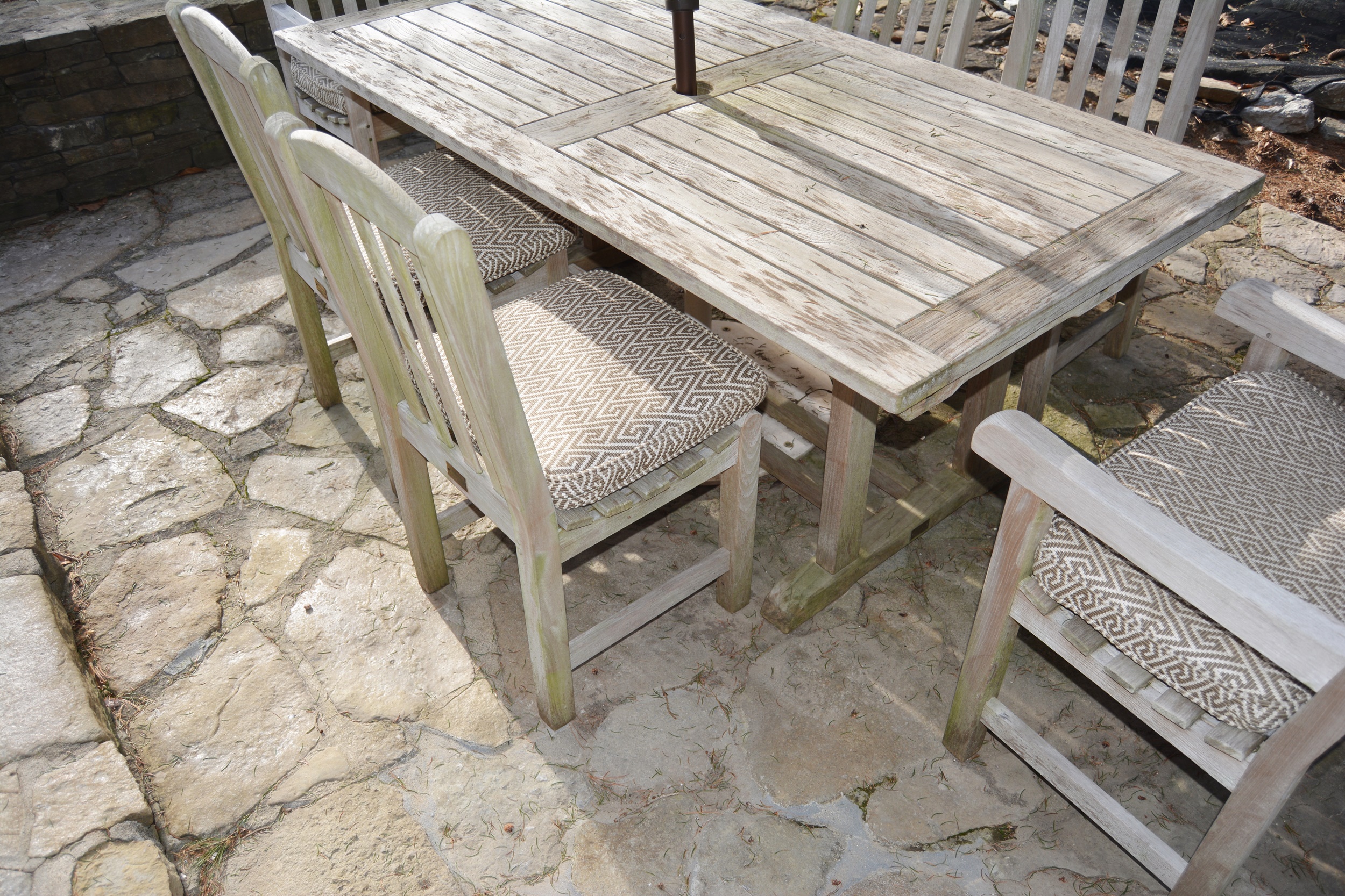 Smith & Hawken Teak Dining Table and Chairs | EBTH