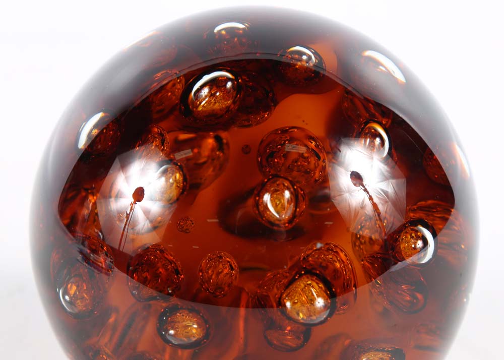 Amber Glass Sphere | EBTH