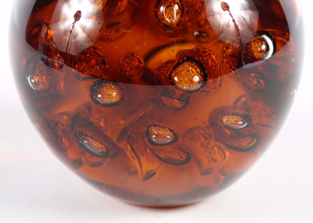 Amber Glass Sphere | EBTH