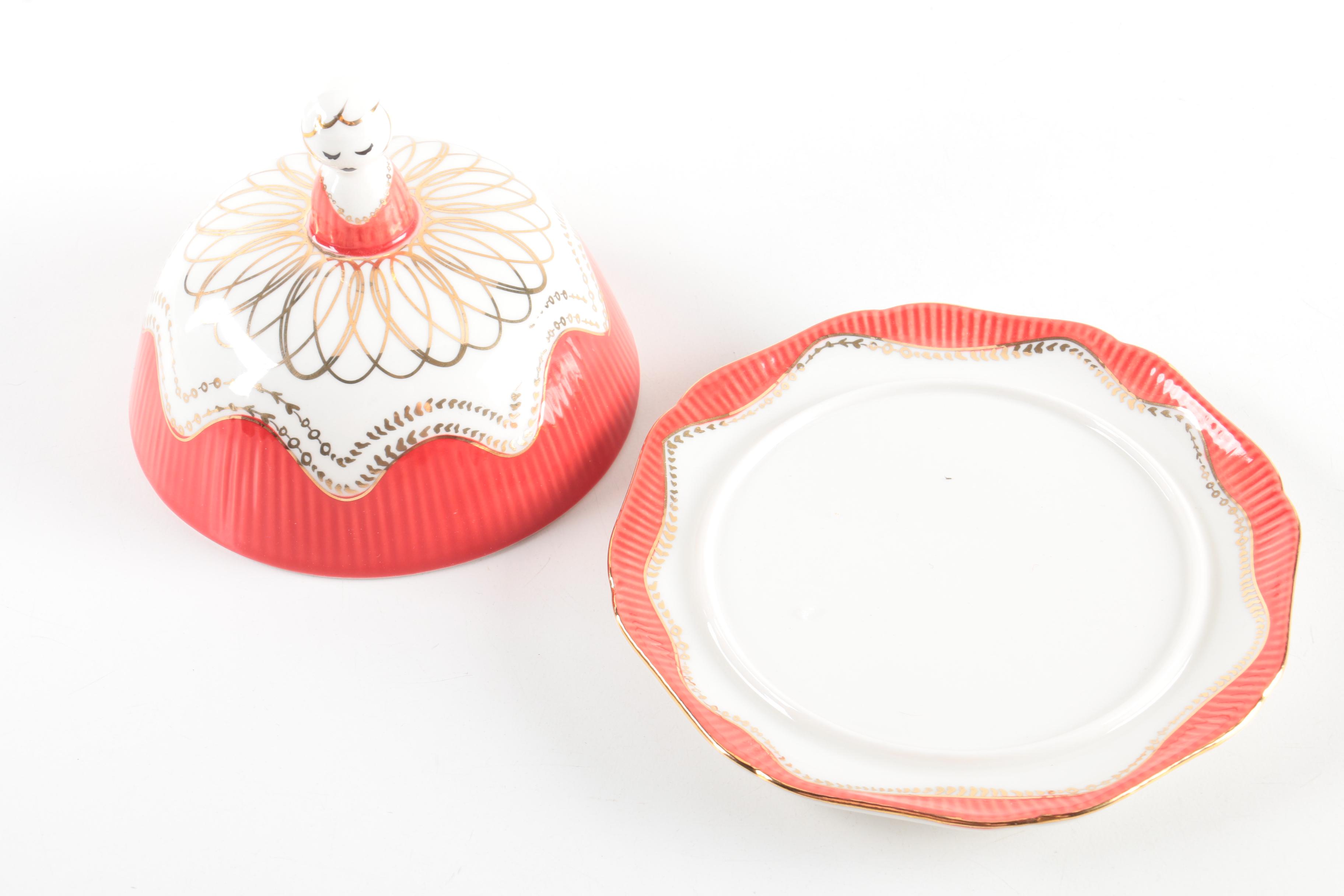 Biscuit "Milk Maid" Butter Dishes | EBTH