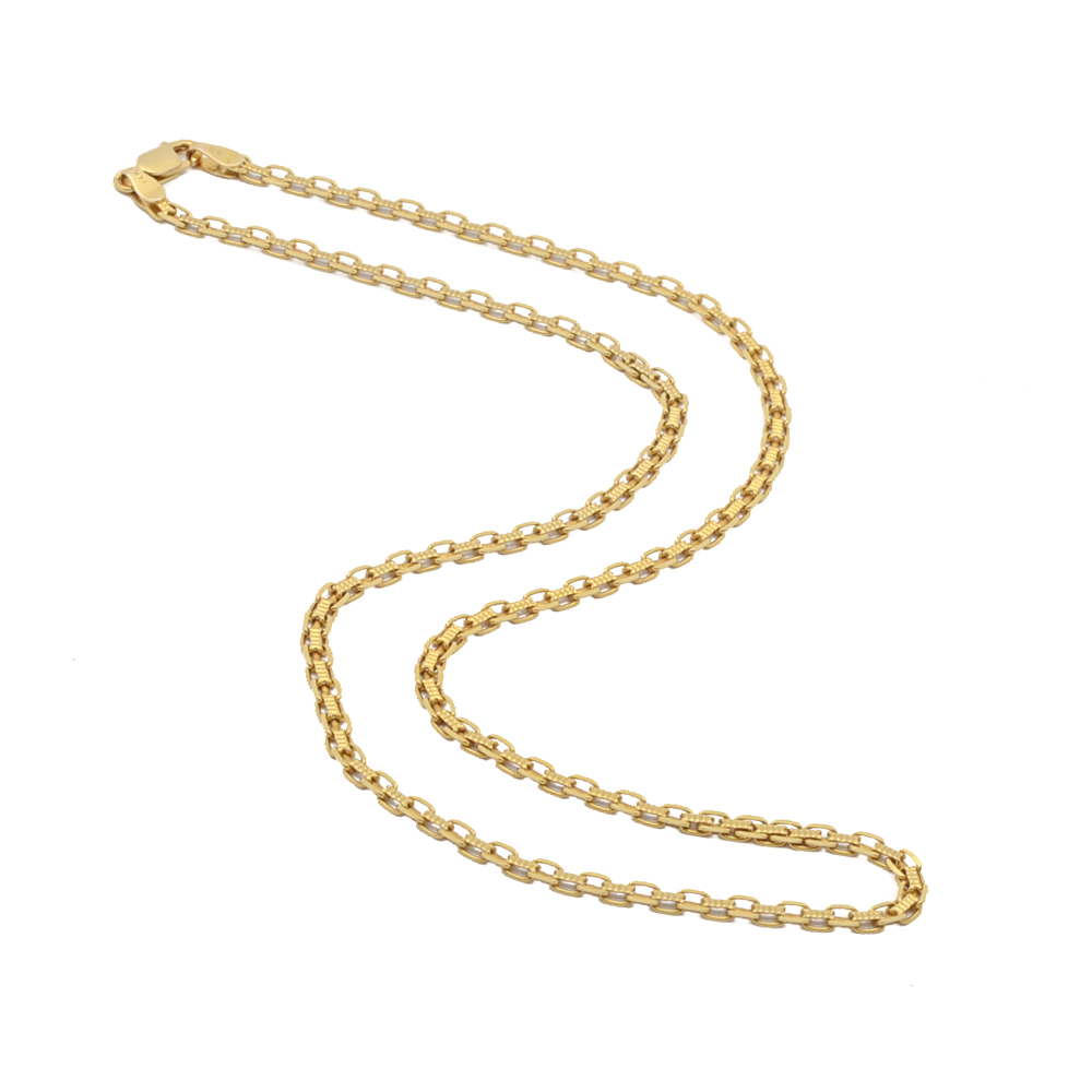 14K Yellow Gold Bismark Chain Necklace | EBTH