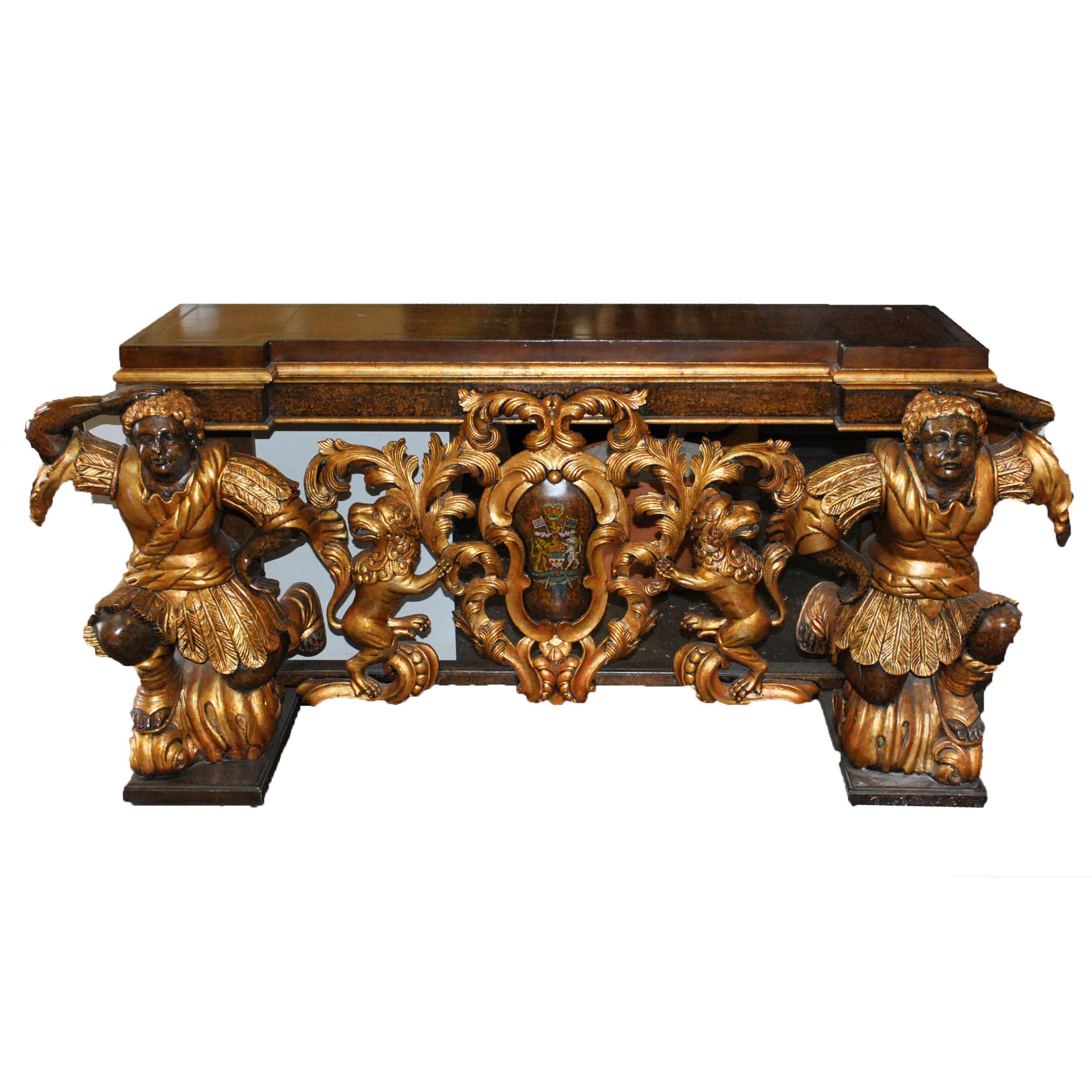 Baroque Revival Style Figural Pier Table | EBTH