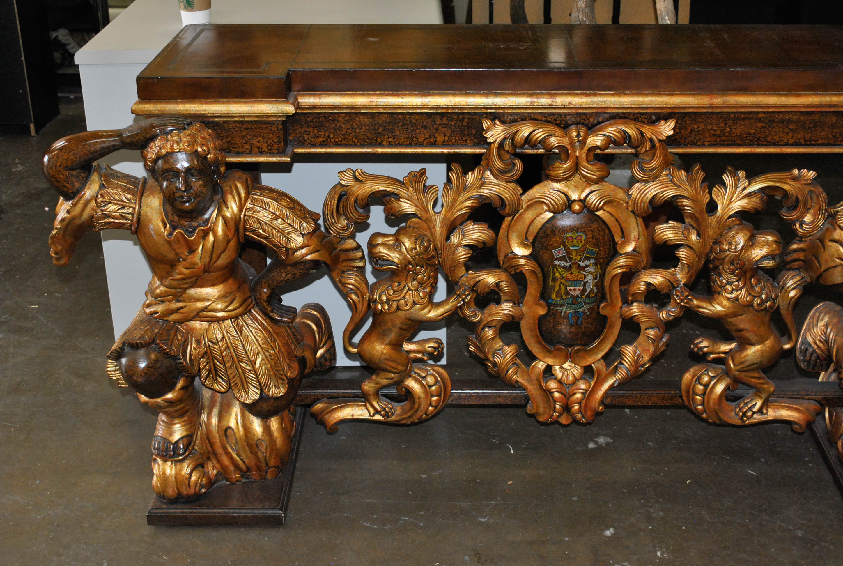 Baroque Revival Style Figural Pier Table | EBTH