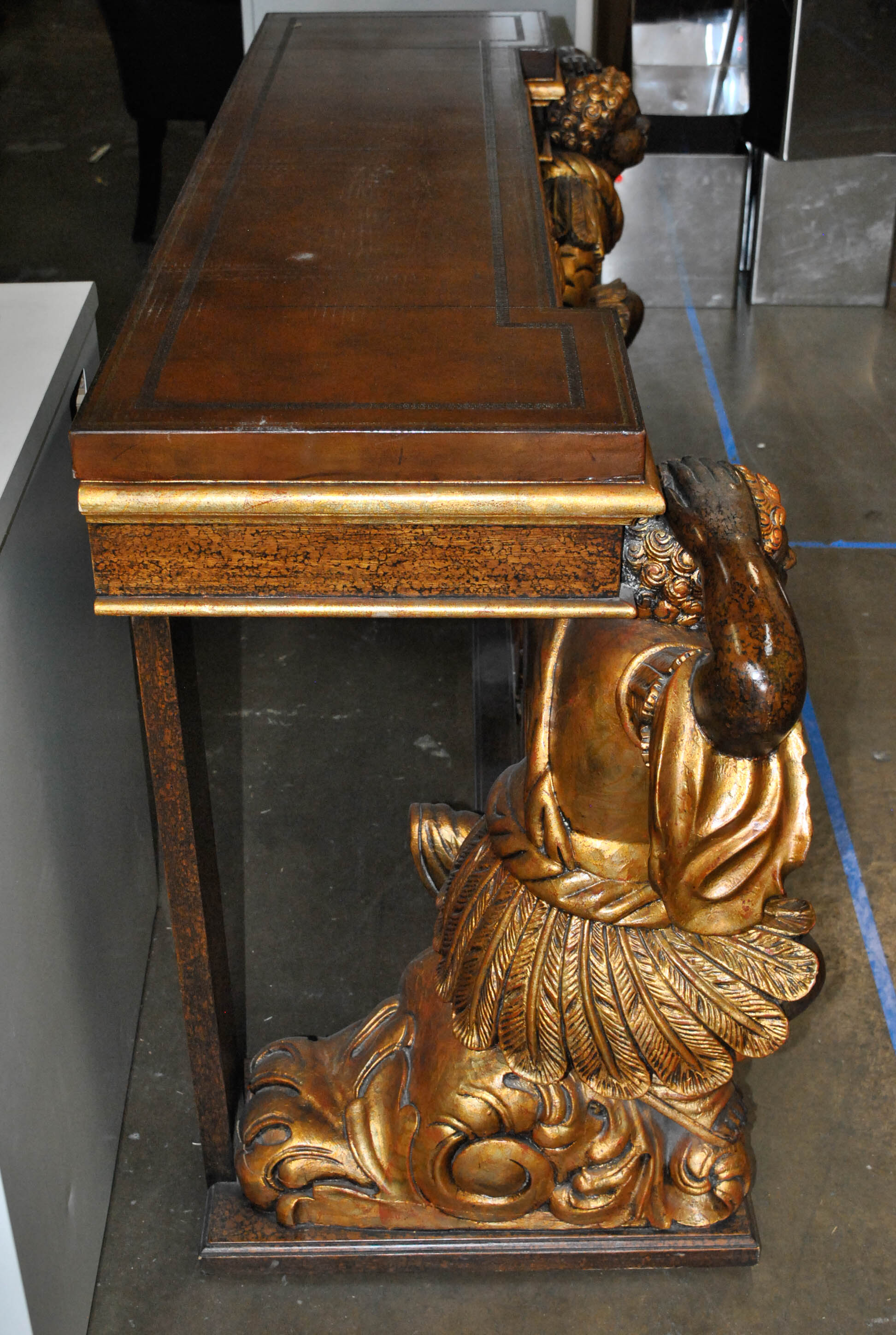 Baroque Revival Style Figural Pier Table | EBTH