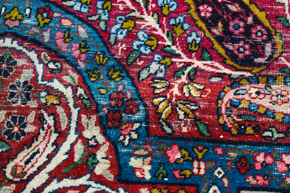 7' x 12' Antique Hand-Knotted Persian Lavar Kerman Rug | EBTH