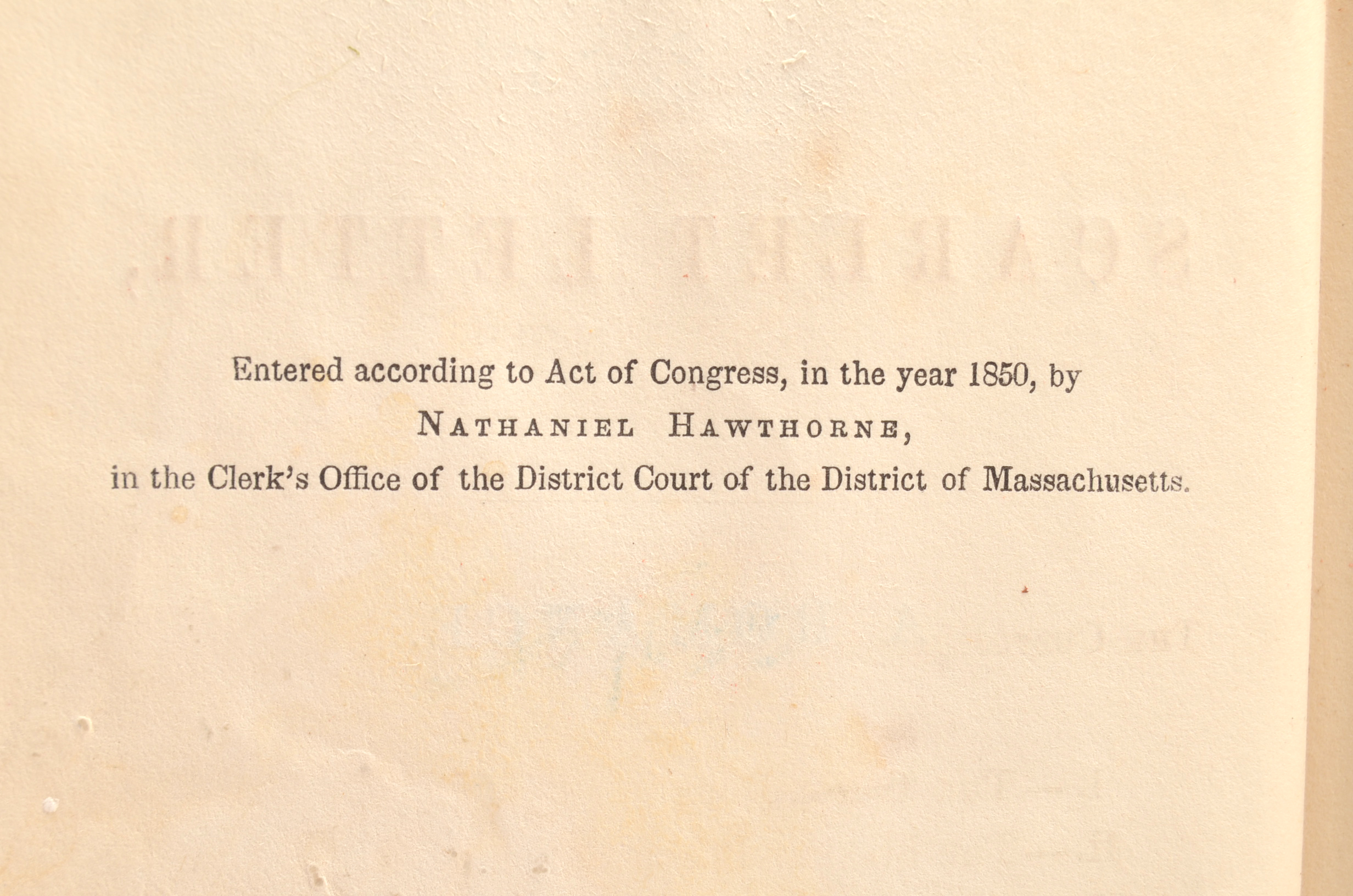 1850 First Edition "The Scarlet Letter" by Nathaniel Hawthorne | EBTH