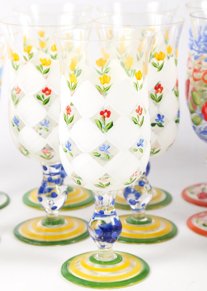 Hand-Painted Goblets and Stemware | EBTH