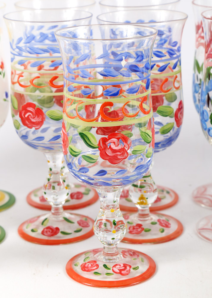 Hand-Painted Goblets and Stemware | EBTH