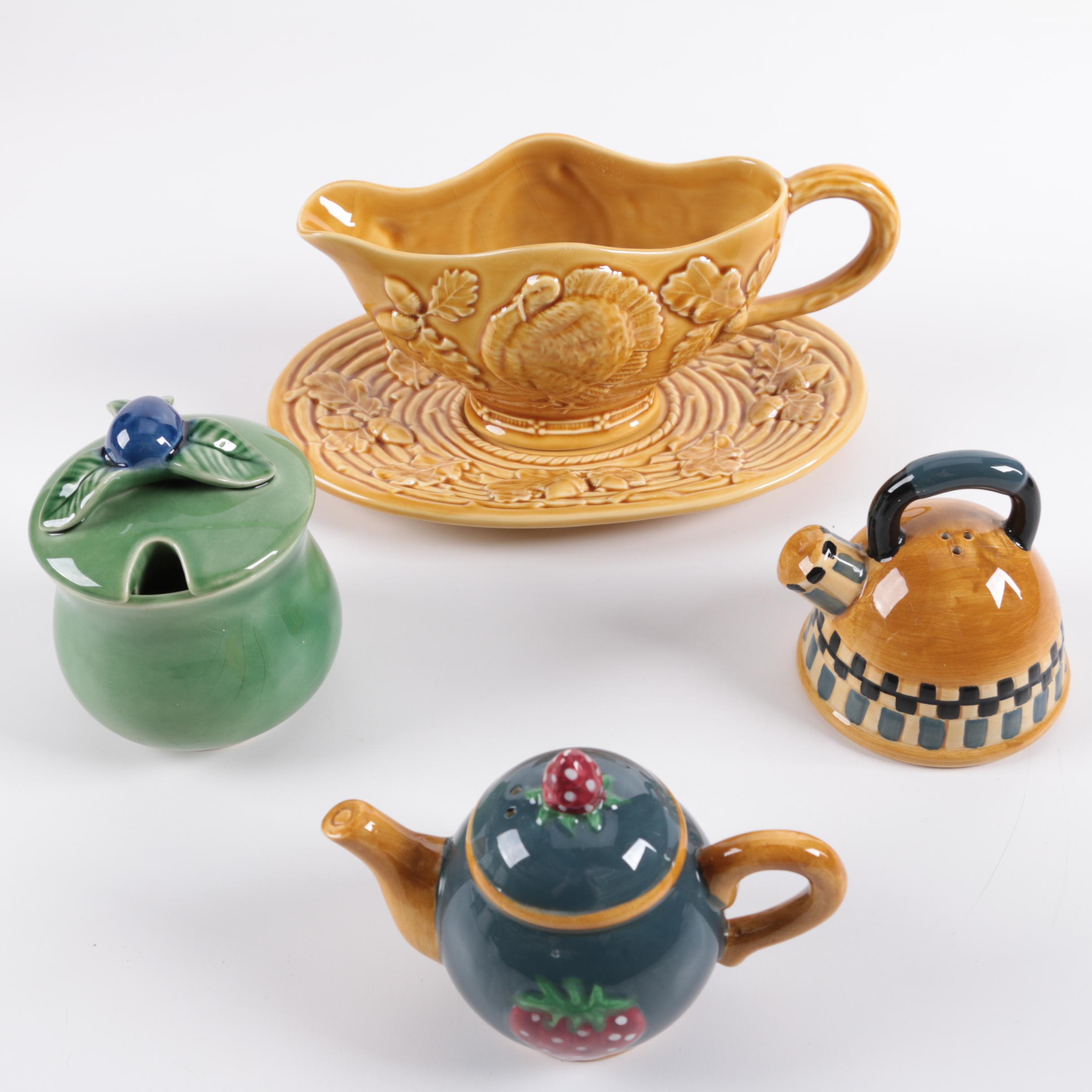 Group of Ceramic Condiment Containers | EBTH