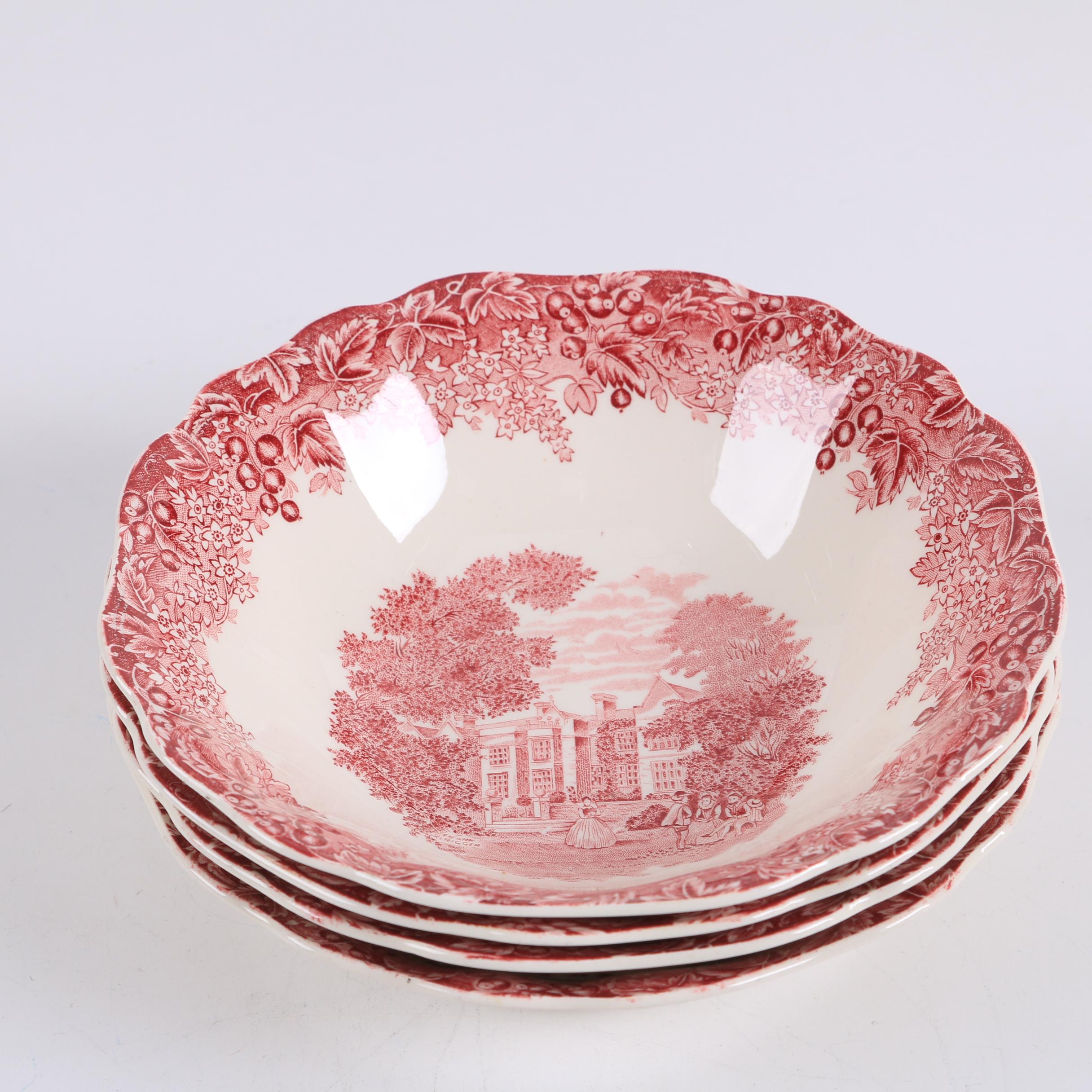 J & G Meakin "Romantic England Red" English Tableware | EBTH