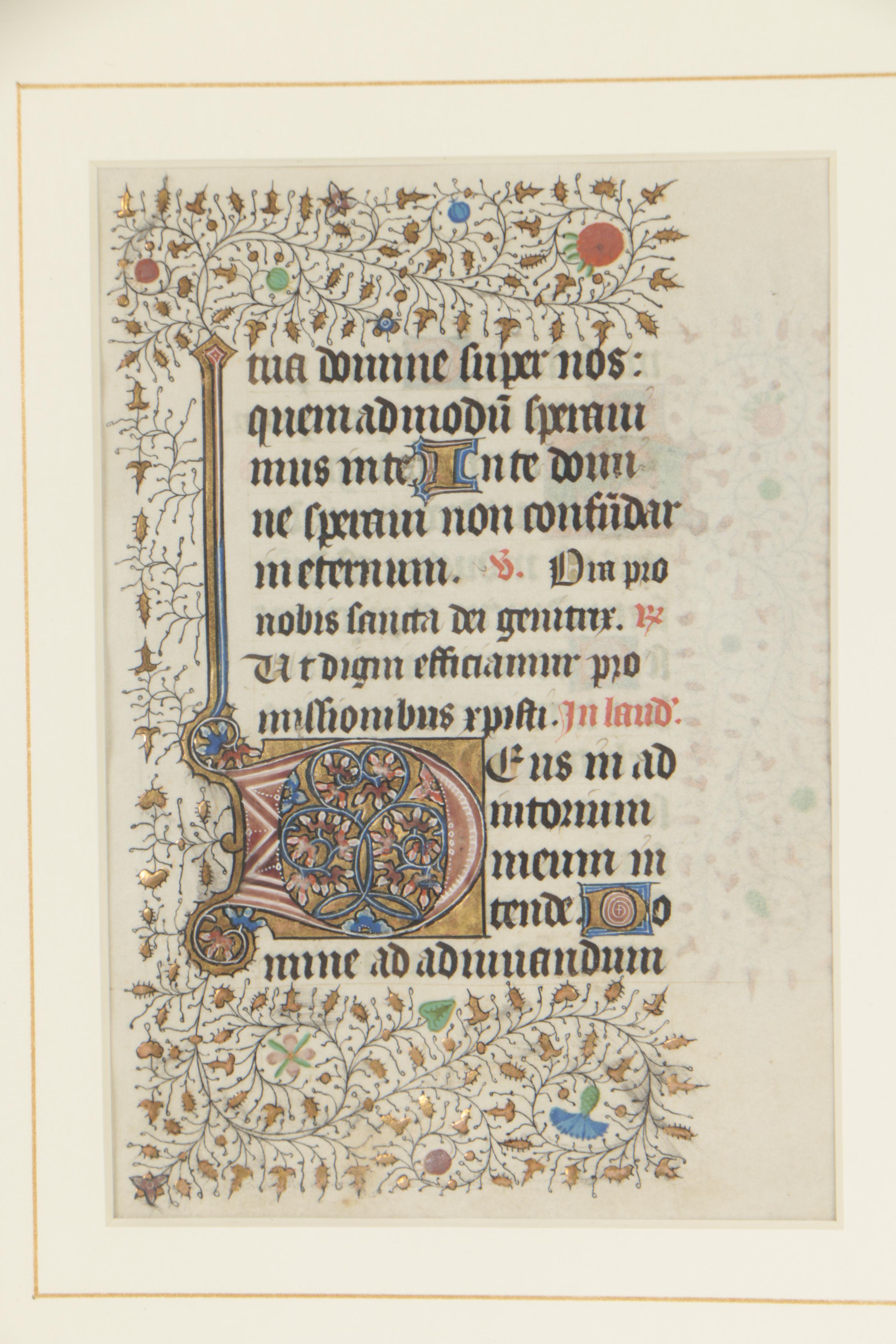 15th Century Illuminated Manuscript Pages | EBTH
