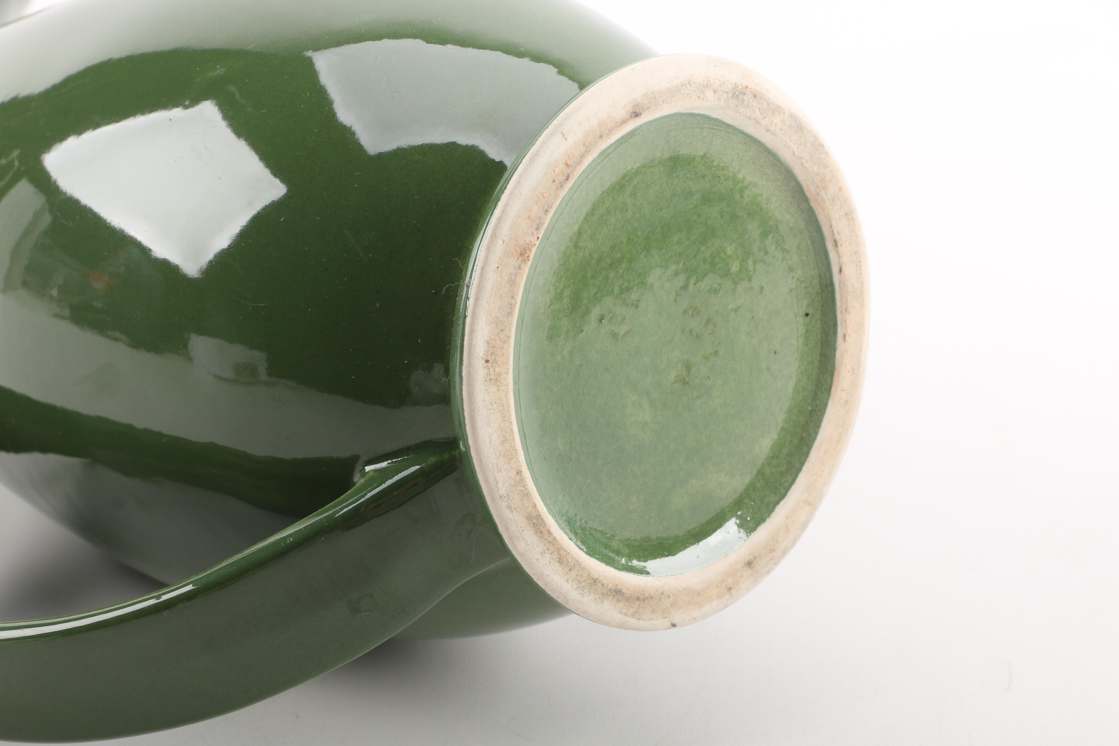 Red Wing "Blossom Time" Green Pitcher | EBTH