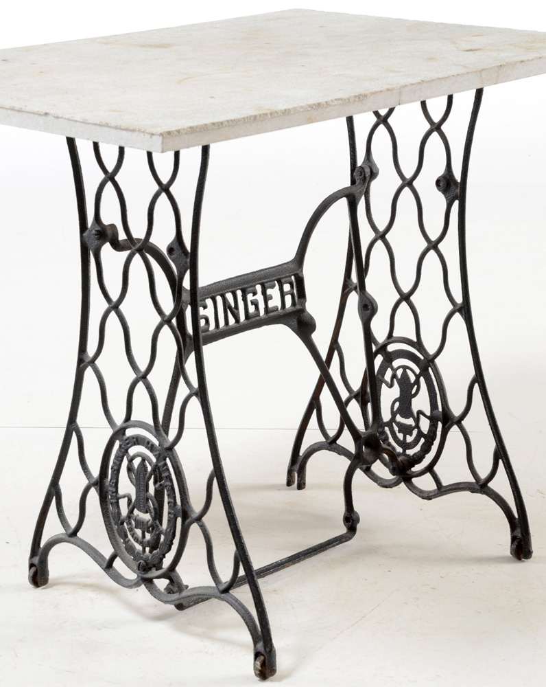 Accent Table with Singer Treadle Base | EBTH