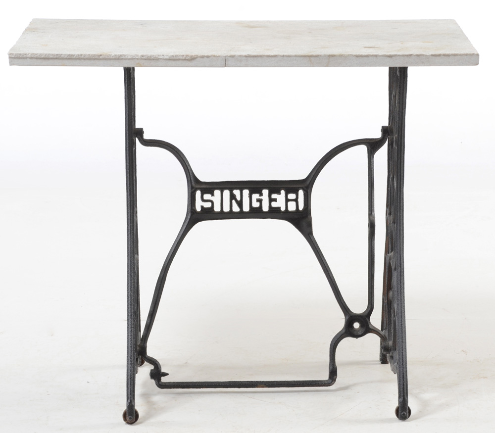 Accent Table with Singer Treadle Base | EBTH