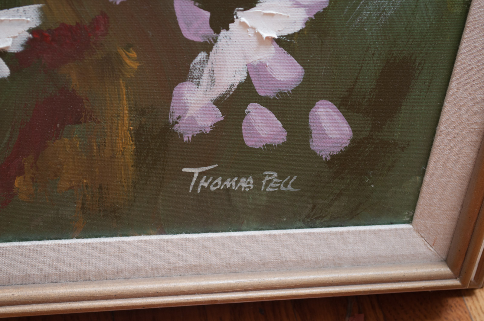 Thomas Pell Oil on Canvas Floral Landscape | EBTH