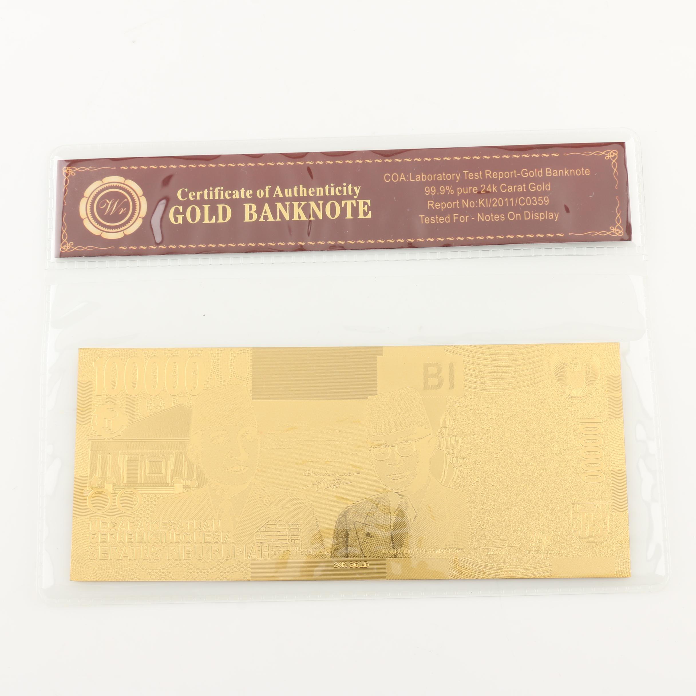Group of Two Various Gold Banknotes | EBTH