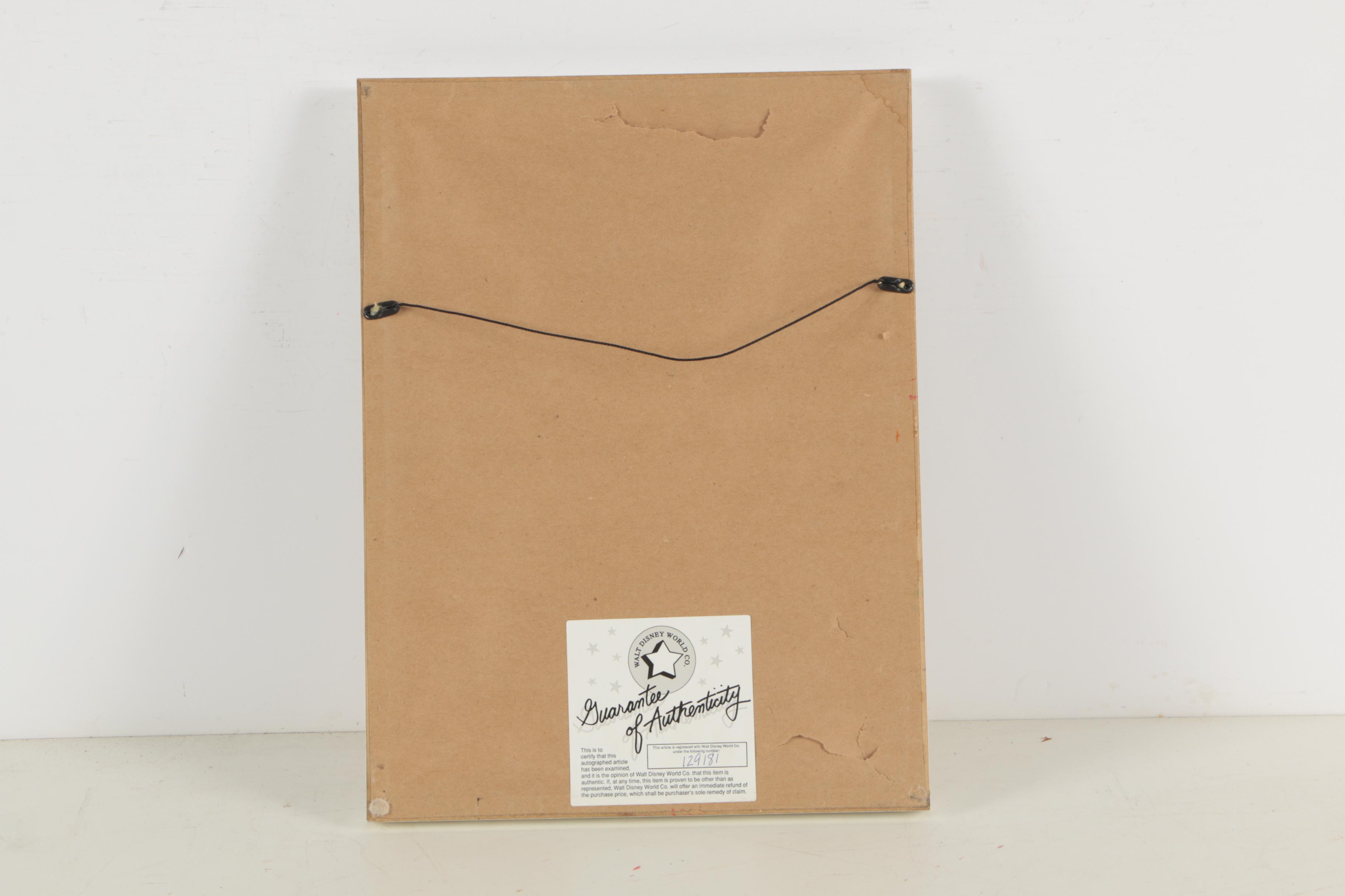 Adriana Caselotti Autographed Offset Lithograph "Snow White and the ...