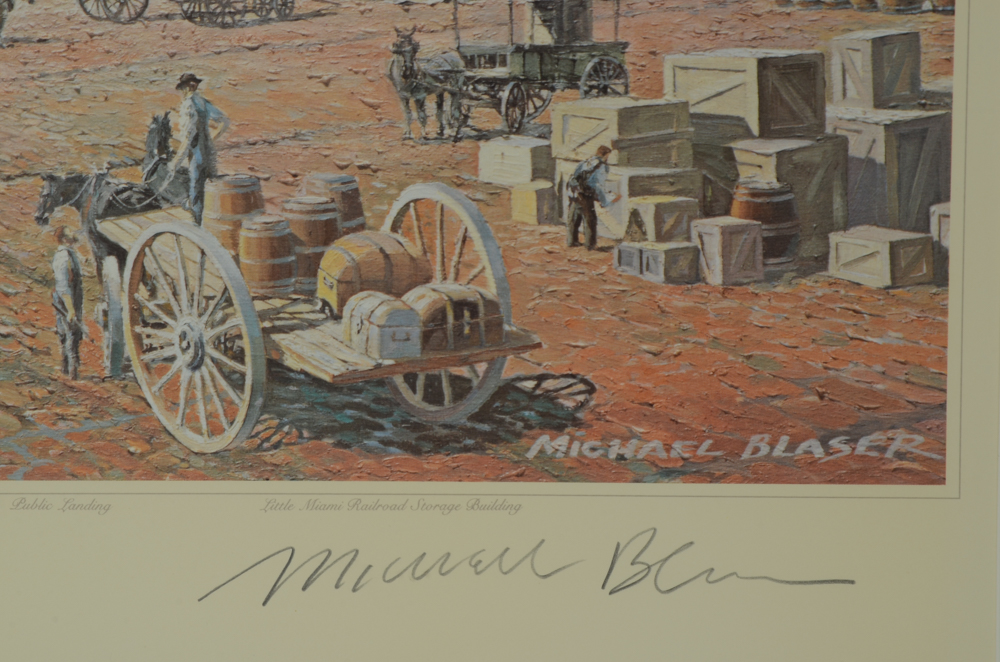 Michael Blaser Signed Limited Edition Offset Lithograph "The Public ...