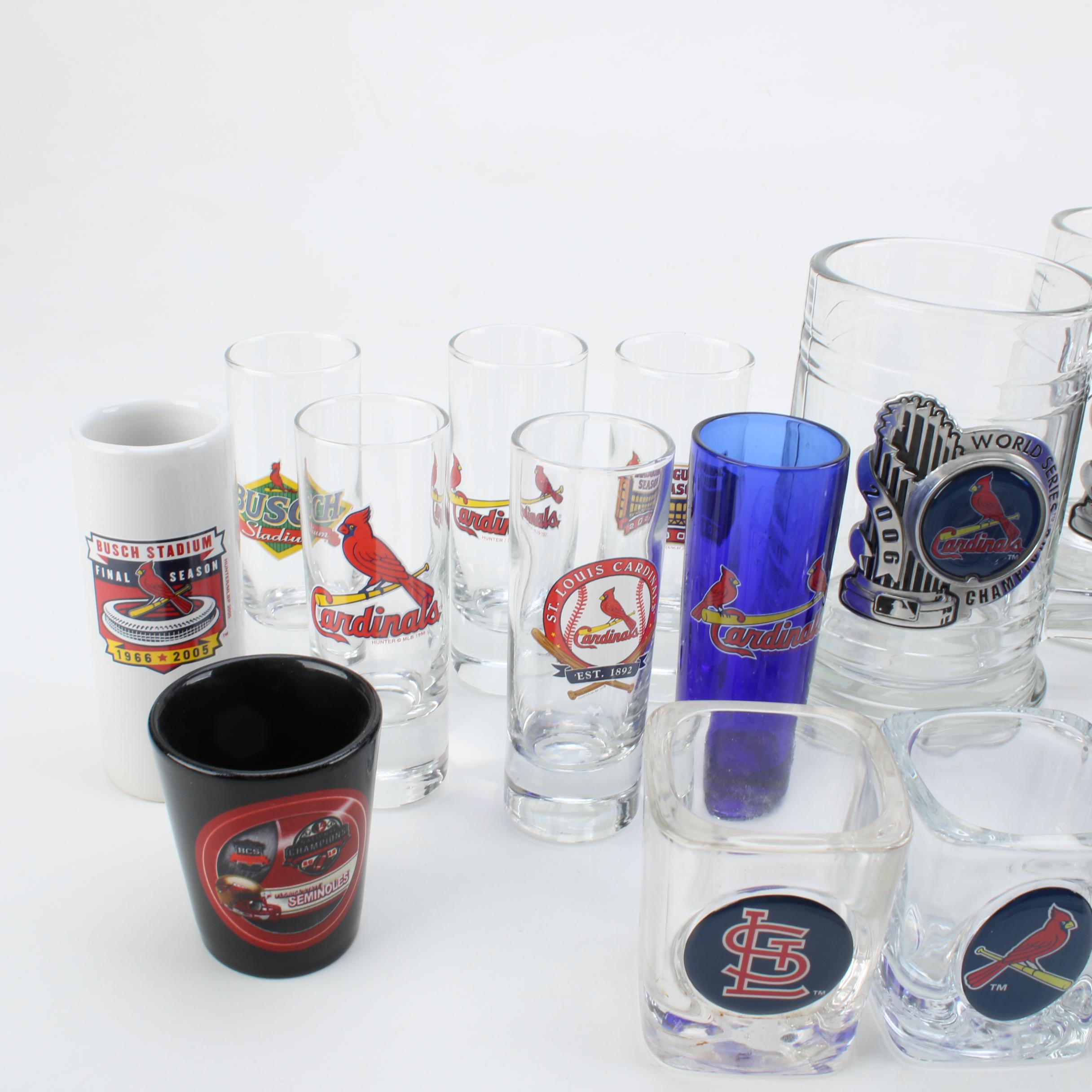 St. Louis Cardinals Glass Barware | EBTH