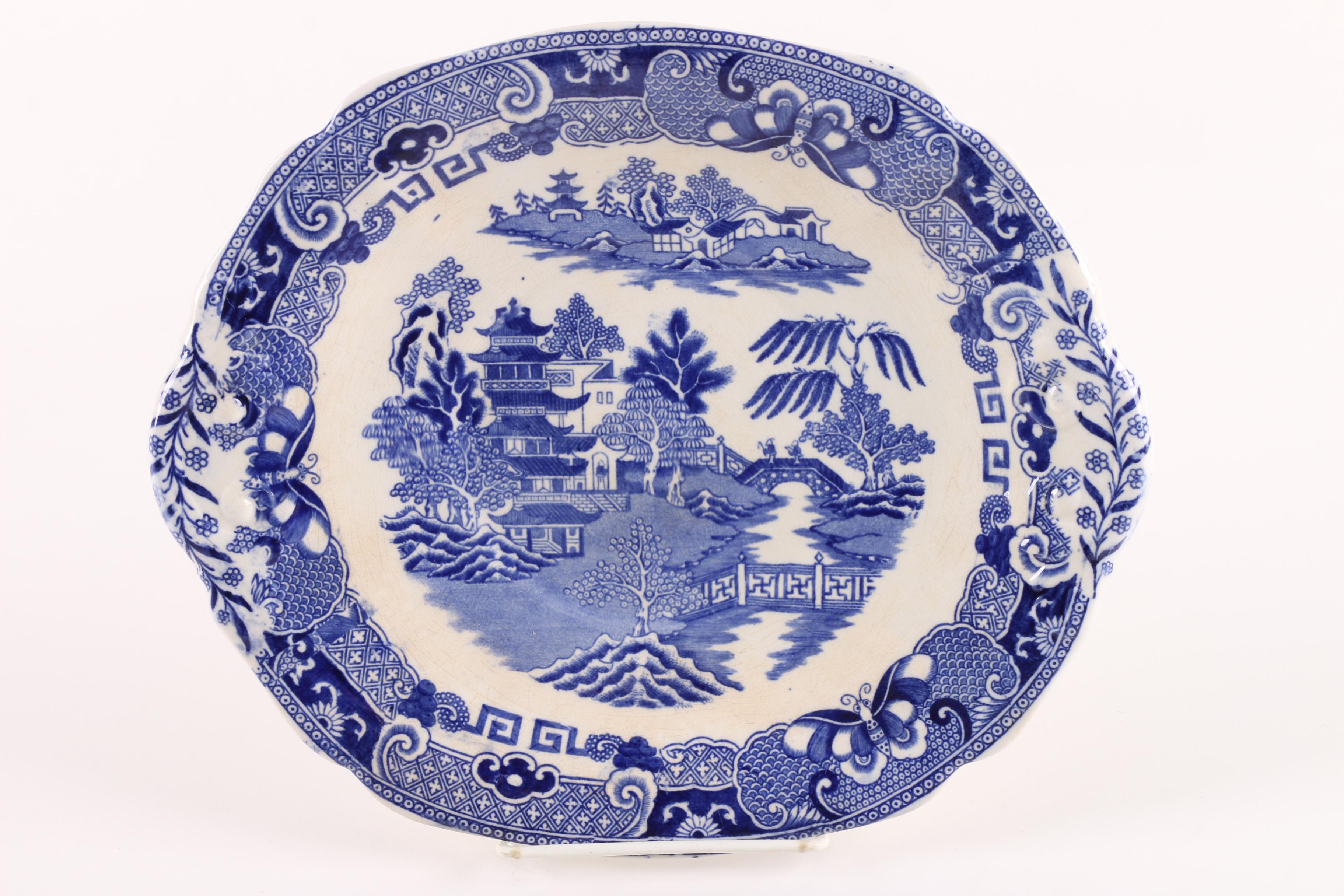 Vintage "Blue Willow" Tableware by John Maddock & Sons and Newport ...