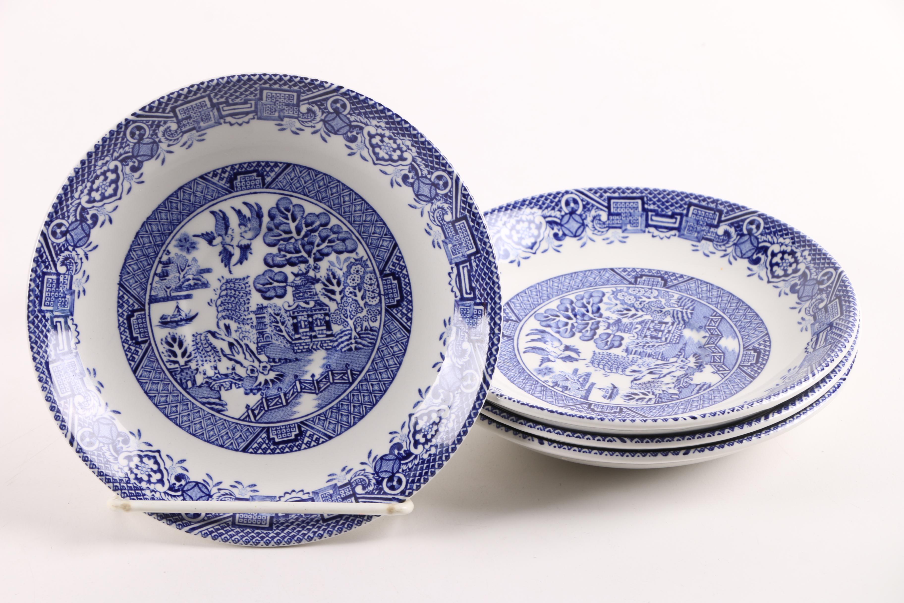 Vintage "Blue Willow" Tableware by John Maddock & Sons and Newport ...