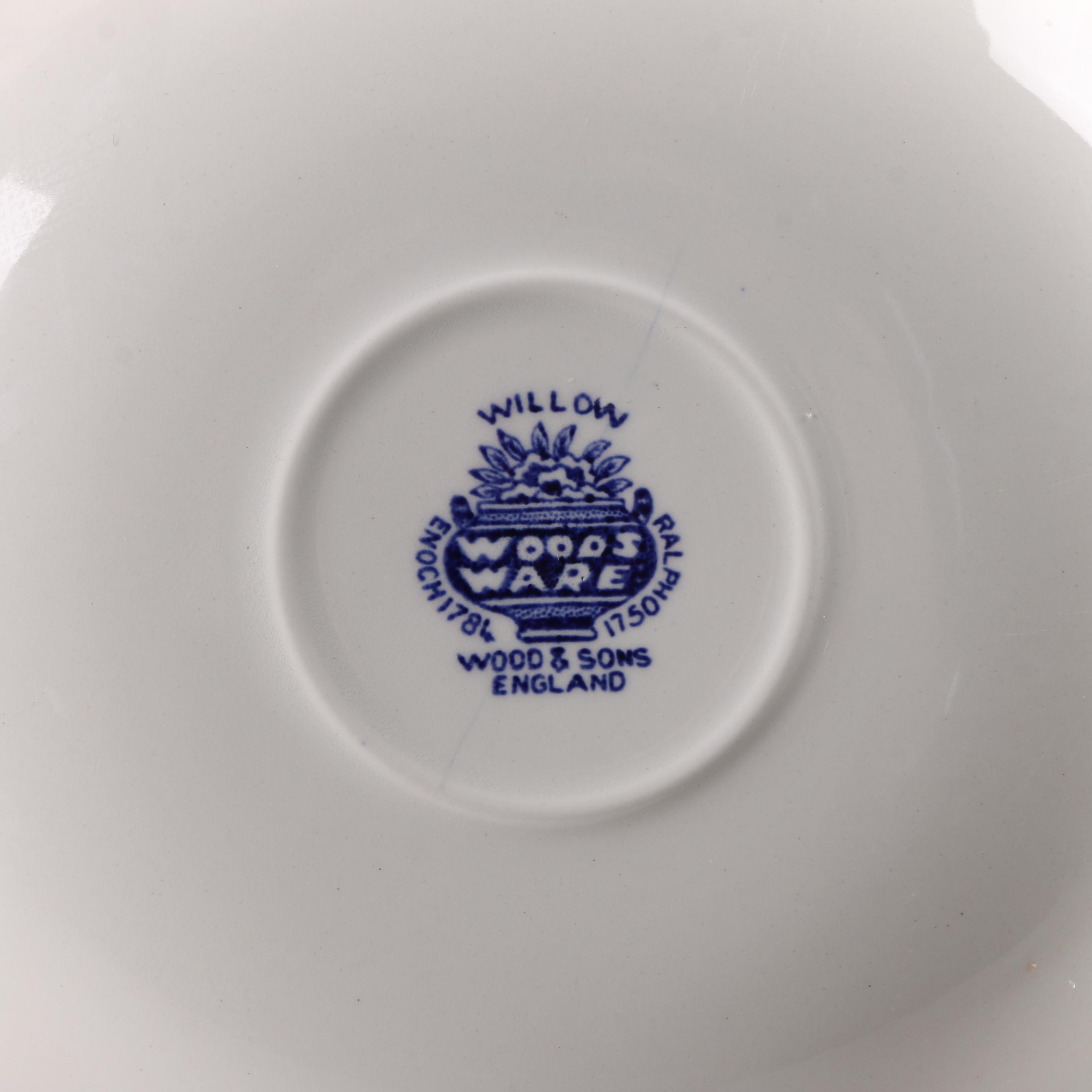 Vintage "Blue Willow" Tableware by John Maddock & Sons and Newport ...