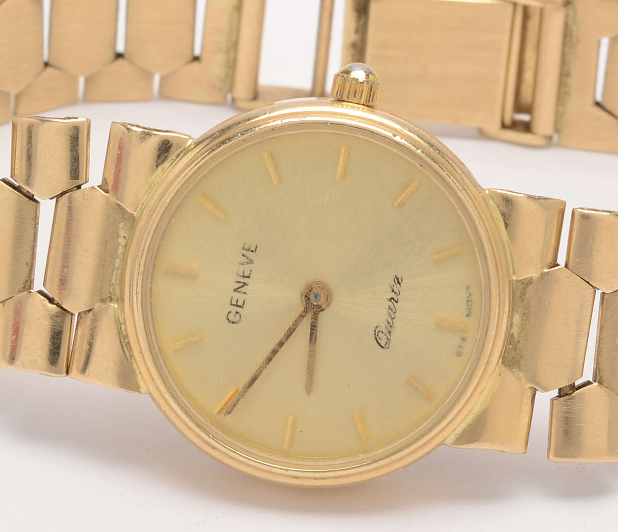 14K Yellow Gold Geneve Quartz Wristwatch | EBTH