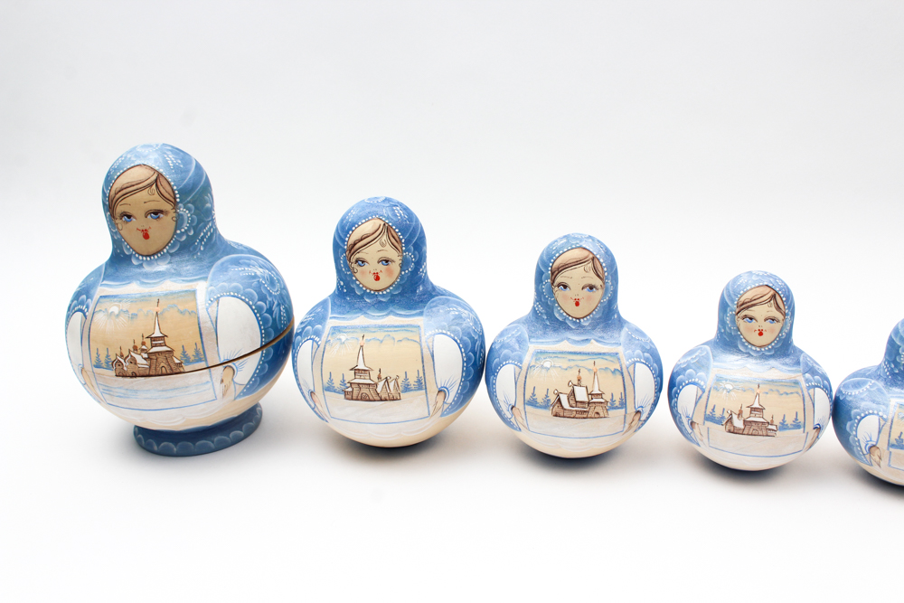 Hand-Painted Russian Matryoshka Dolls and Vanka-Vstanka Doll | EBTH
