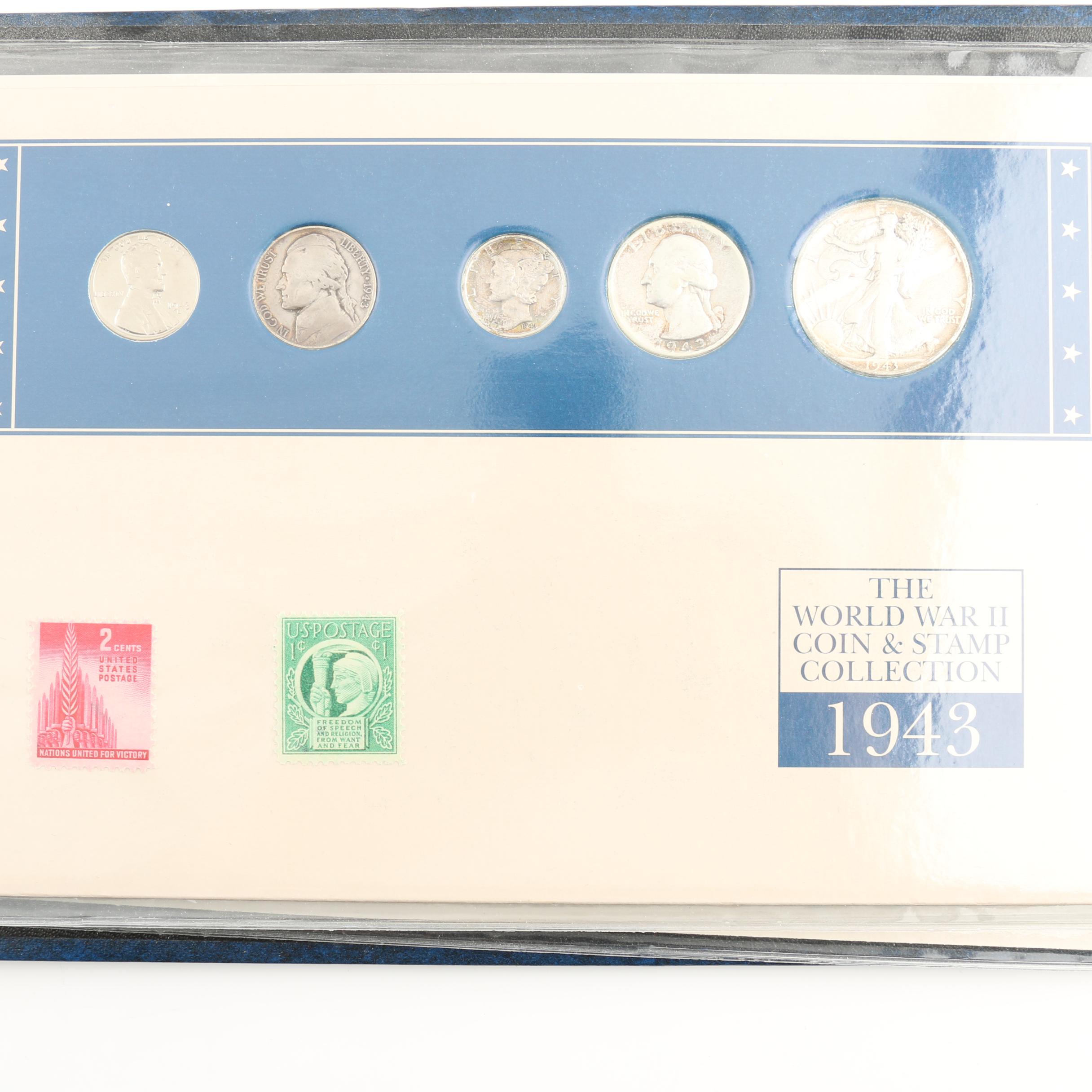 "The World War II Coin & Stamp Collection" Coin Set | EBTH