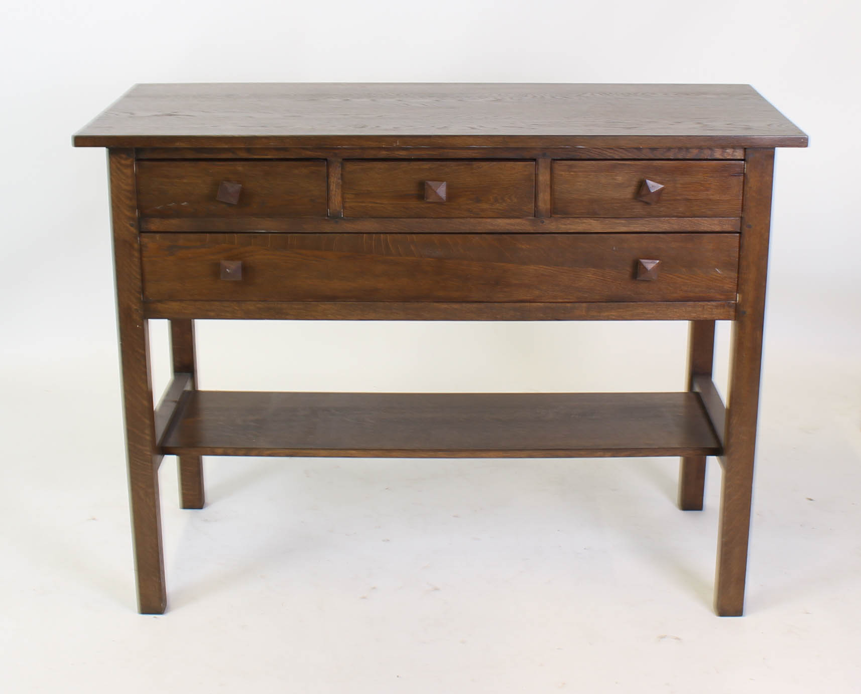 Stained Oak Craftsman Style Buffet | EBTH