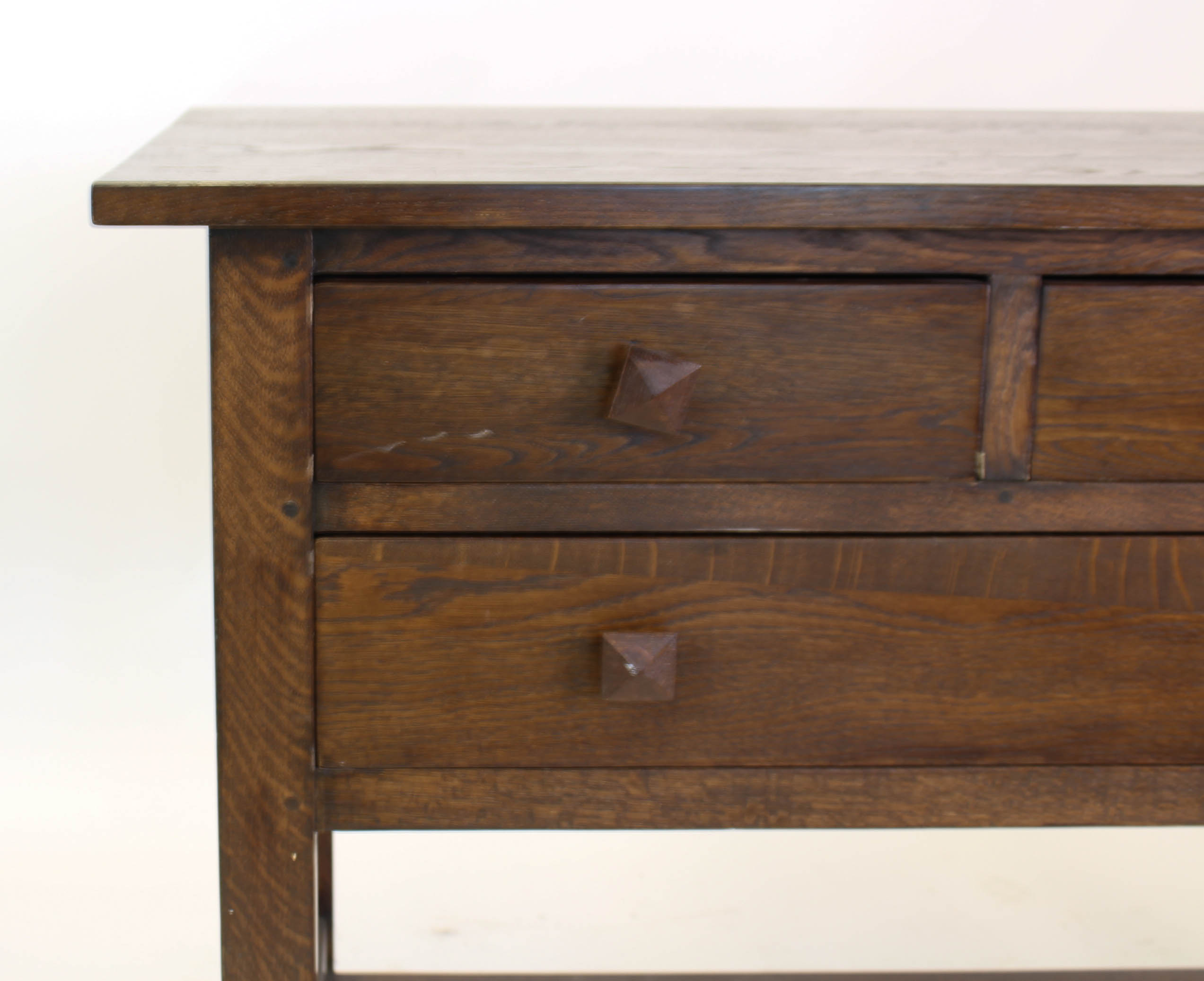 Stained Oak Craftsman Style Buffet | EBTH